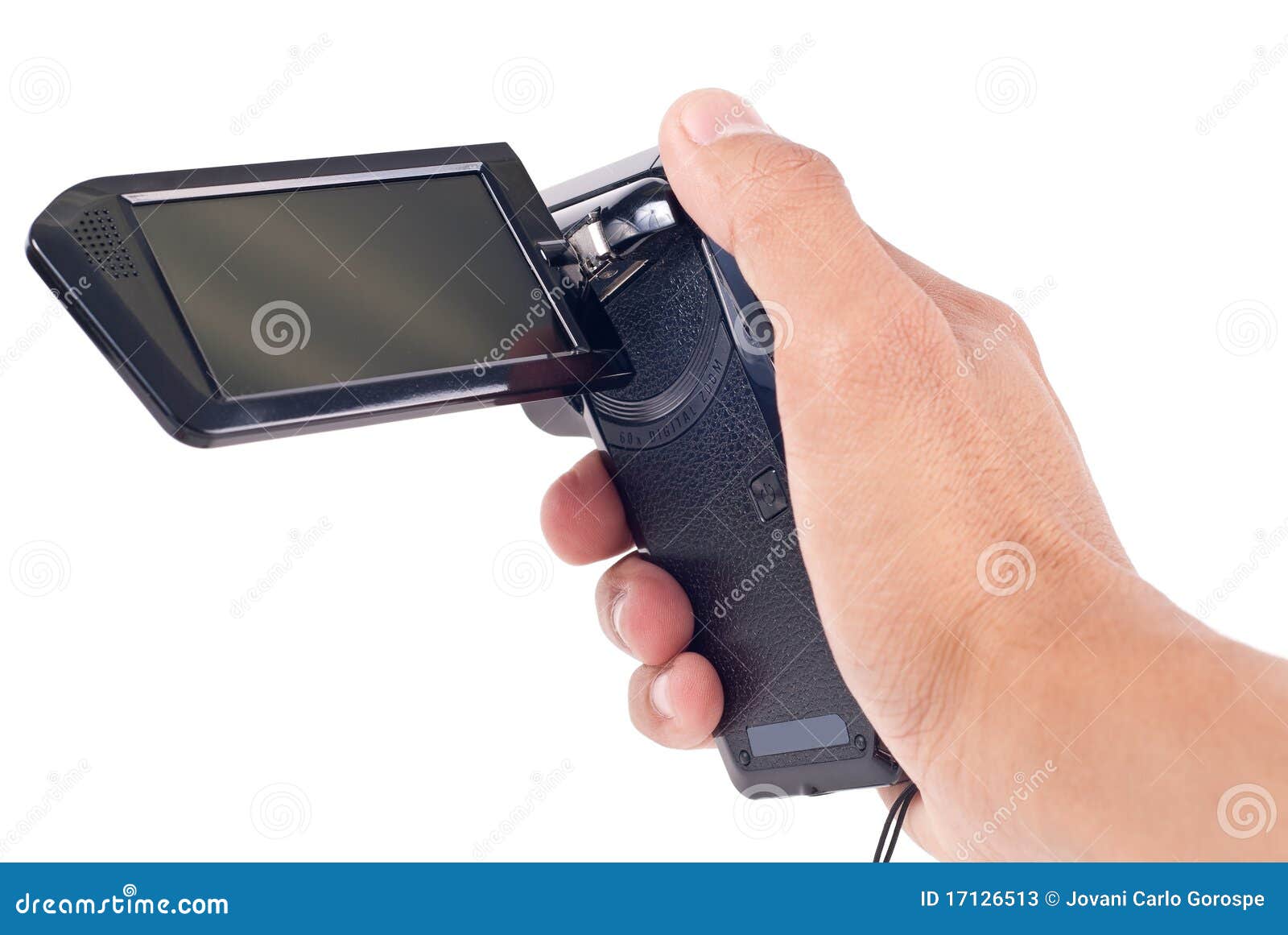Holding a Video Recorder stock image. Image of armature - 17126513
