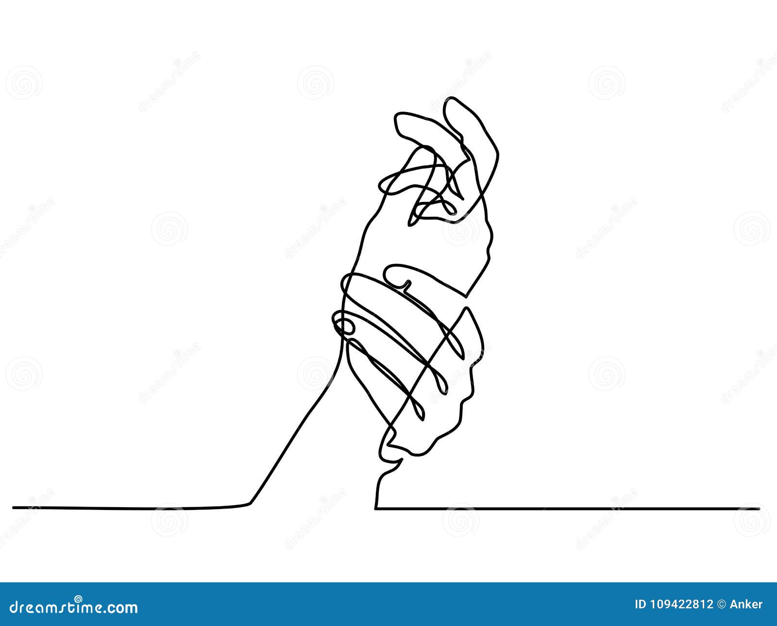 Holding Woman Hands Together Stock Vector - Illustration of palm ...