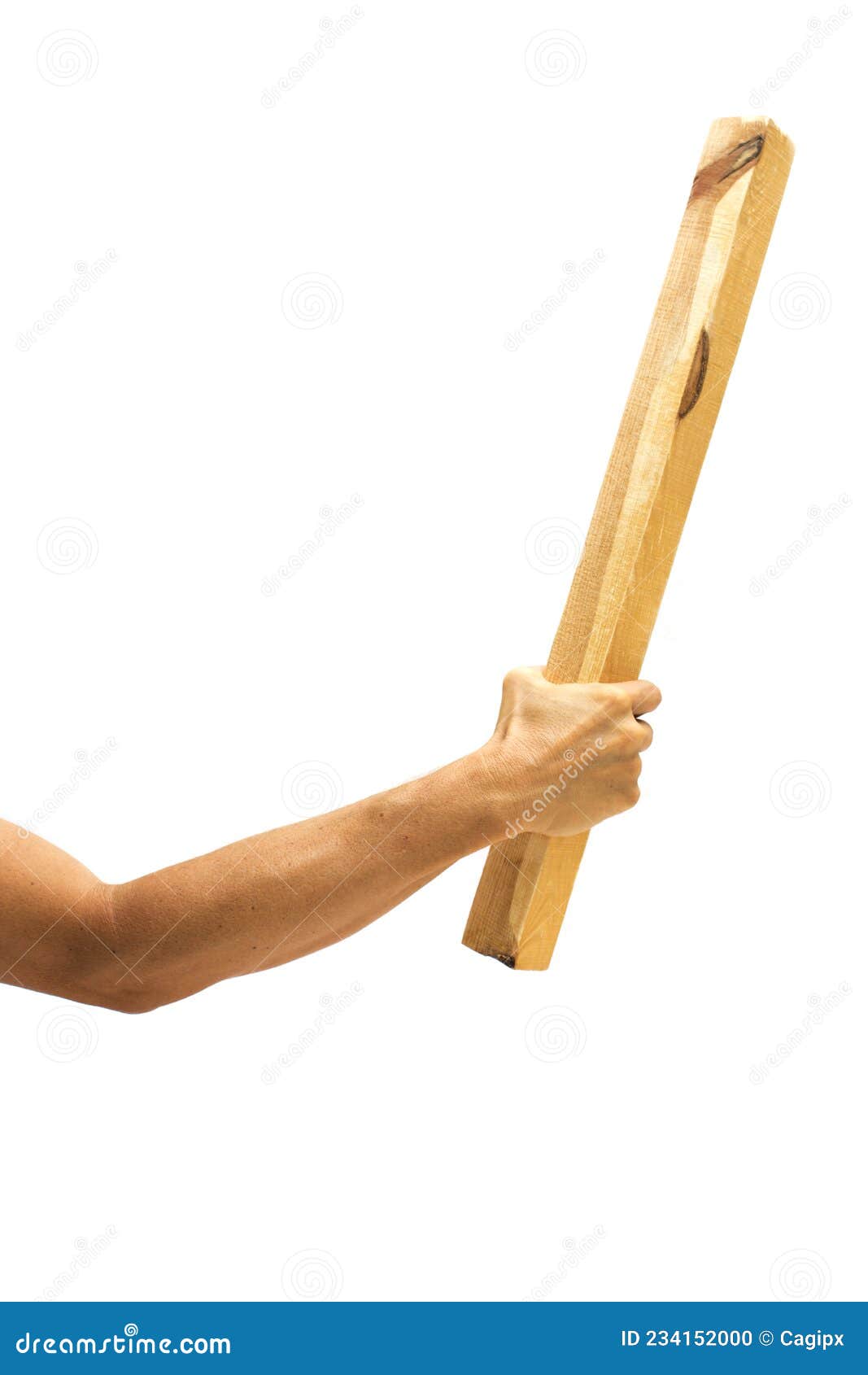 Holding a wooden stick stock photo. Image of hands, thick - 234152000
