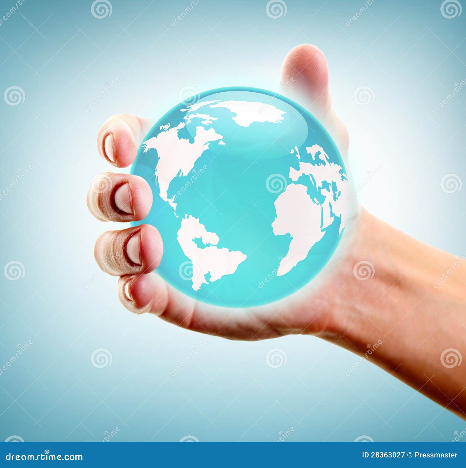 Holding world in hand stock image. Image of compact, nonverbal - 28363027