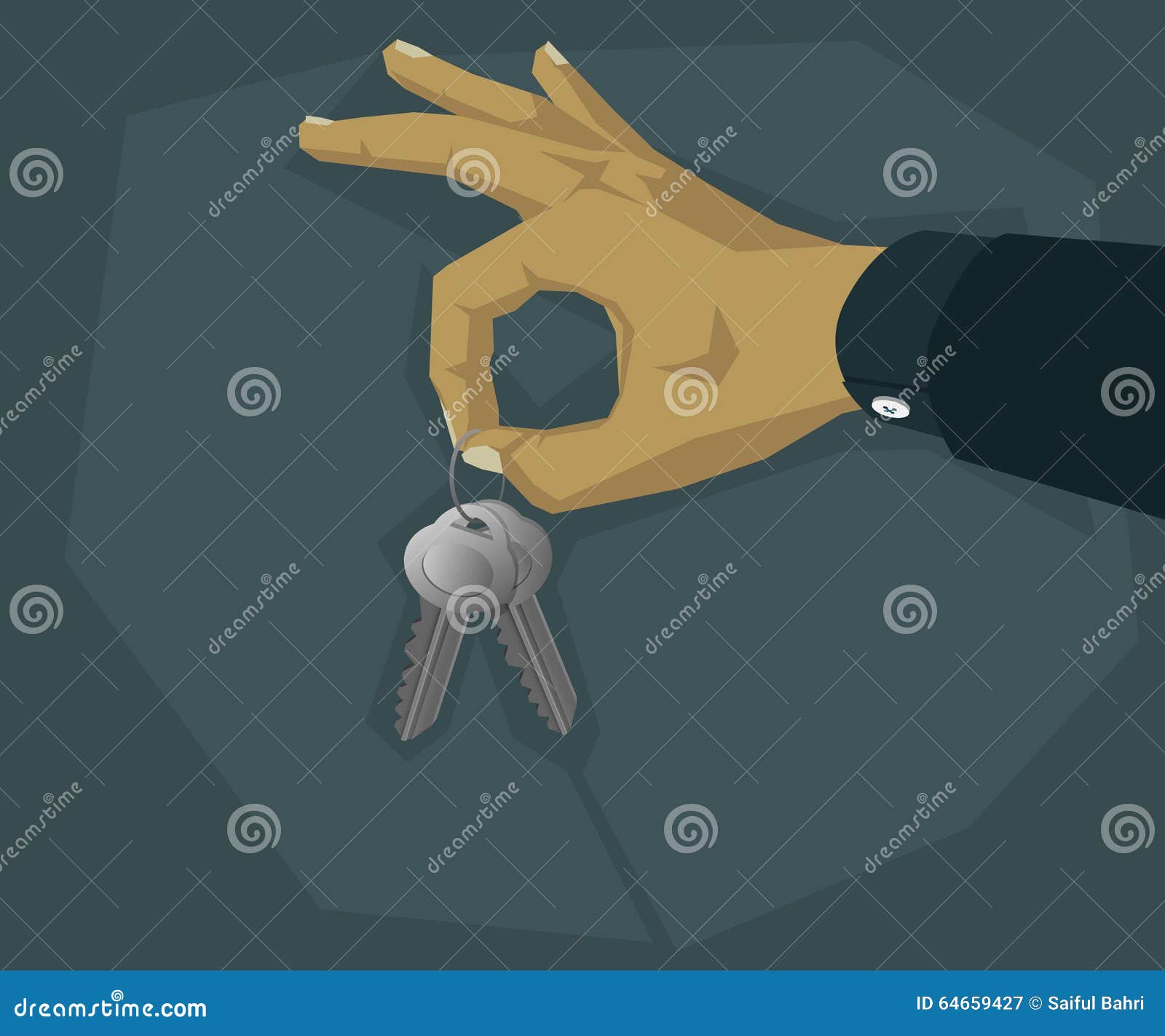 Holds the Key To the Modern Form Stock Vector - Illustration of brass ...
