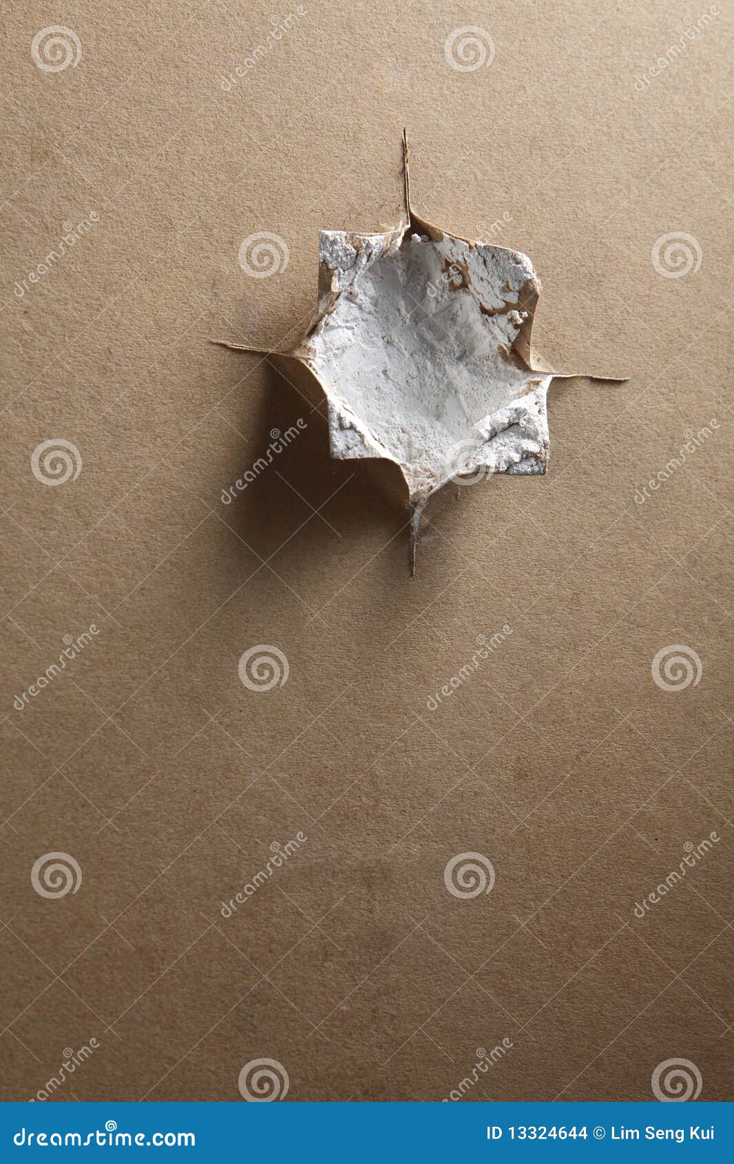 Hole stock photo. Image of tearing, grunge, inside, plasterboard - 13324644