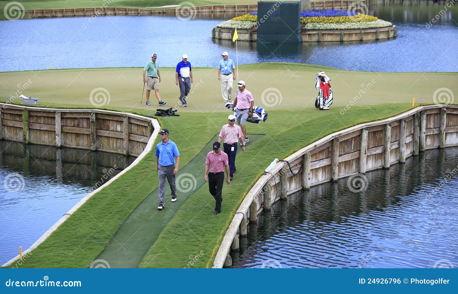 Hole 17 at the Players Championship 2012 Editorial Photo - Image of ...
