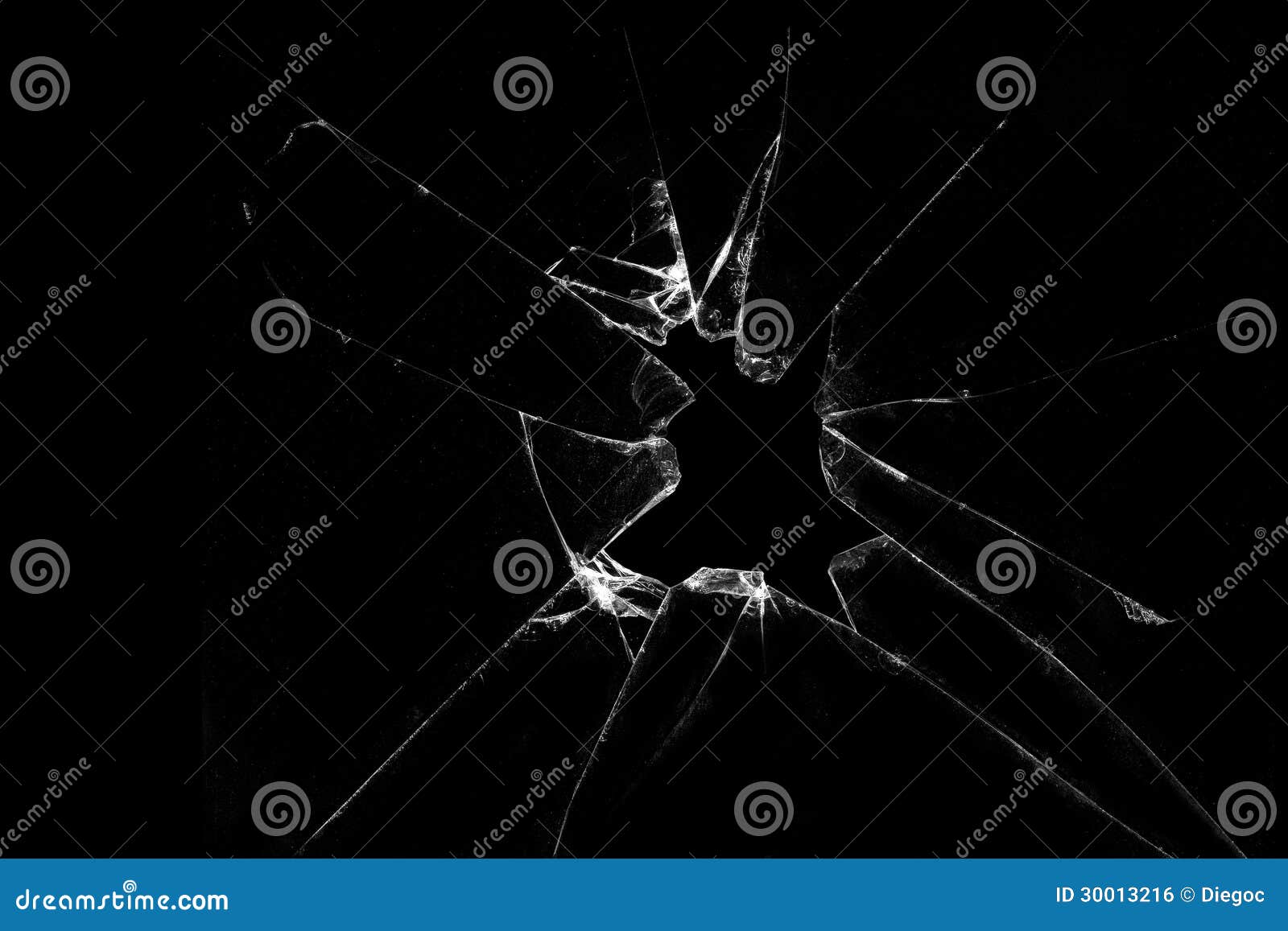 Broken Glass Texture. Rusty Crowbar Royalty-Free Stock Photography ...