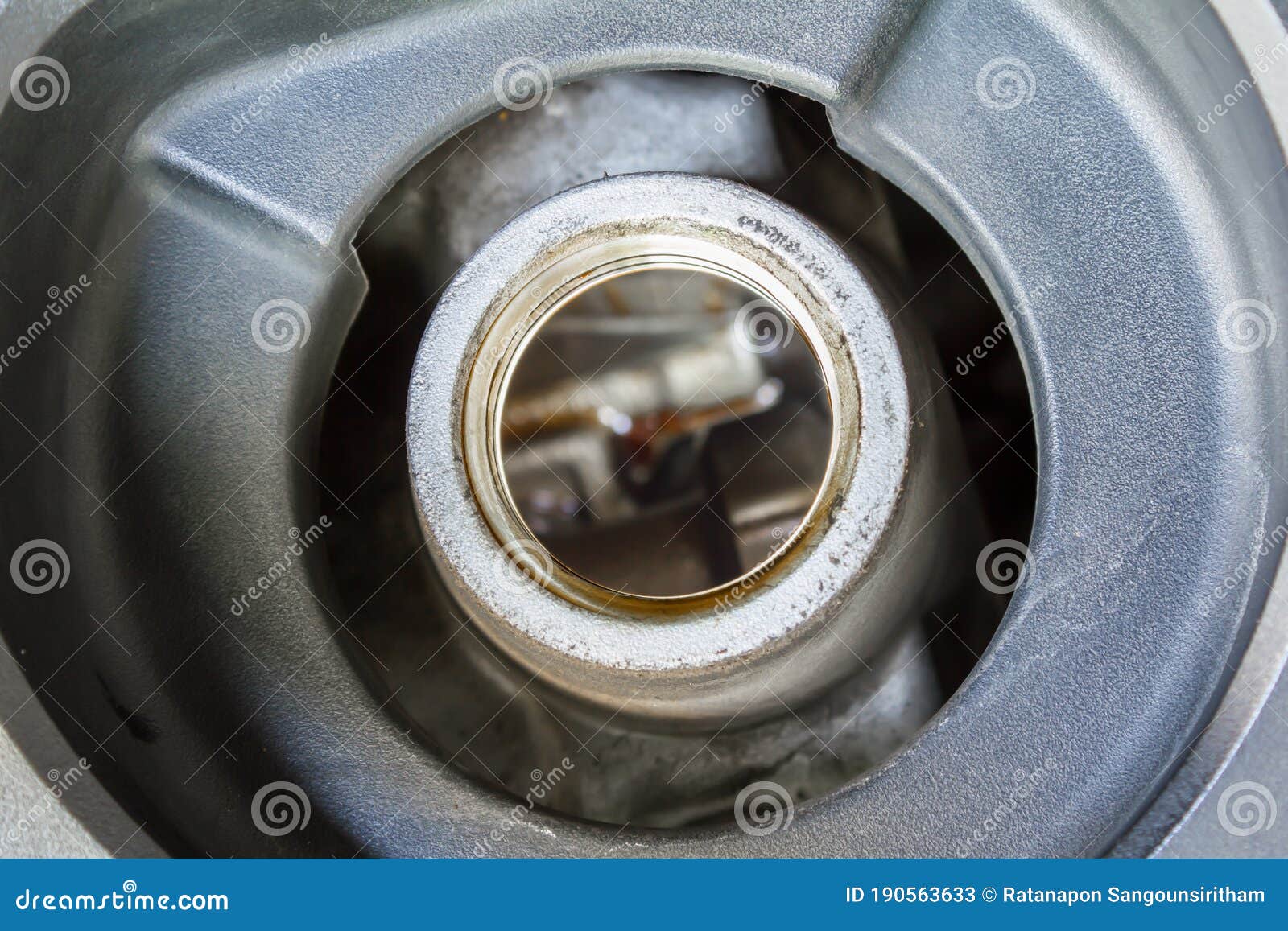 Hole for Car Engine Maintenance Service, Hole for Change Engine Oil ...