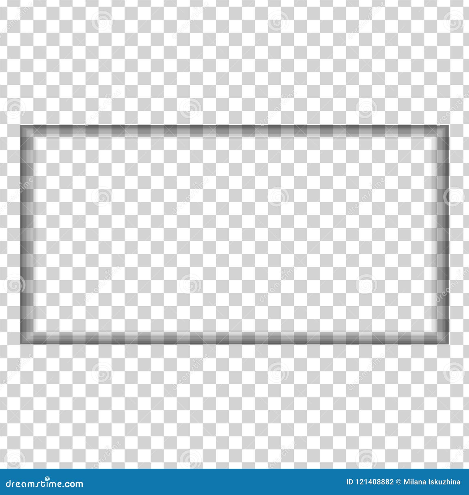 Hole Carved in the Shape of a Rectangle Stock Vector - Illustration of ...