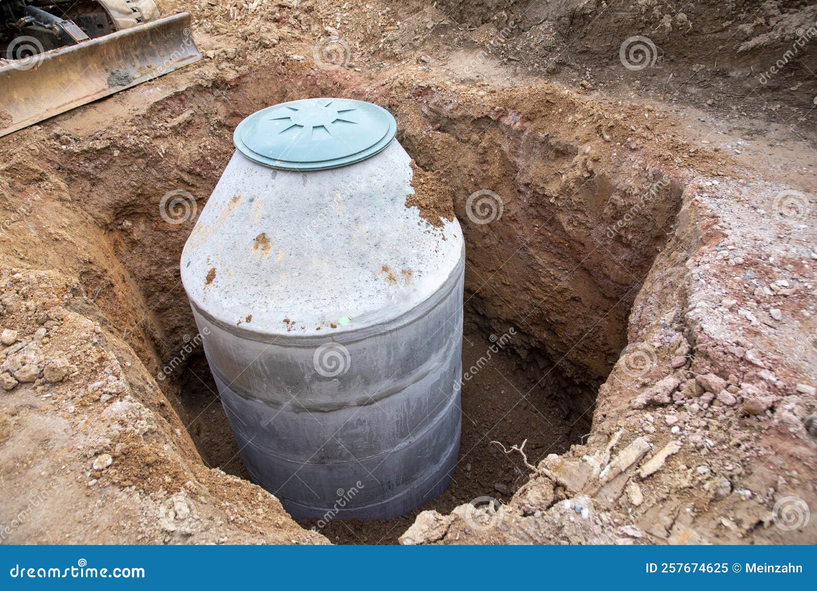 Concrete Well For Water Under A Wooden Roof Stock Photography ...