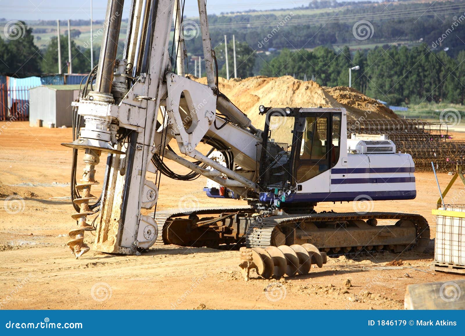 Hole Digger stock image. Image of heavy, blue, breaking - 1846179