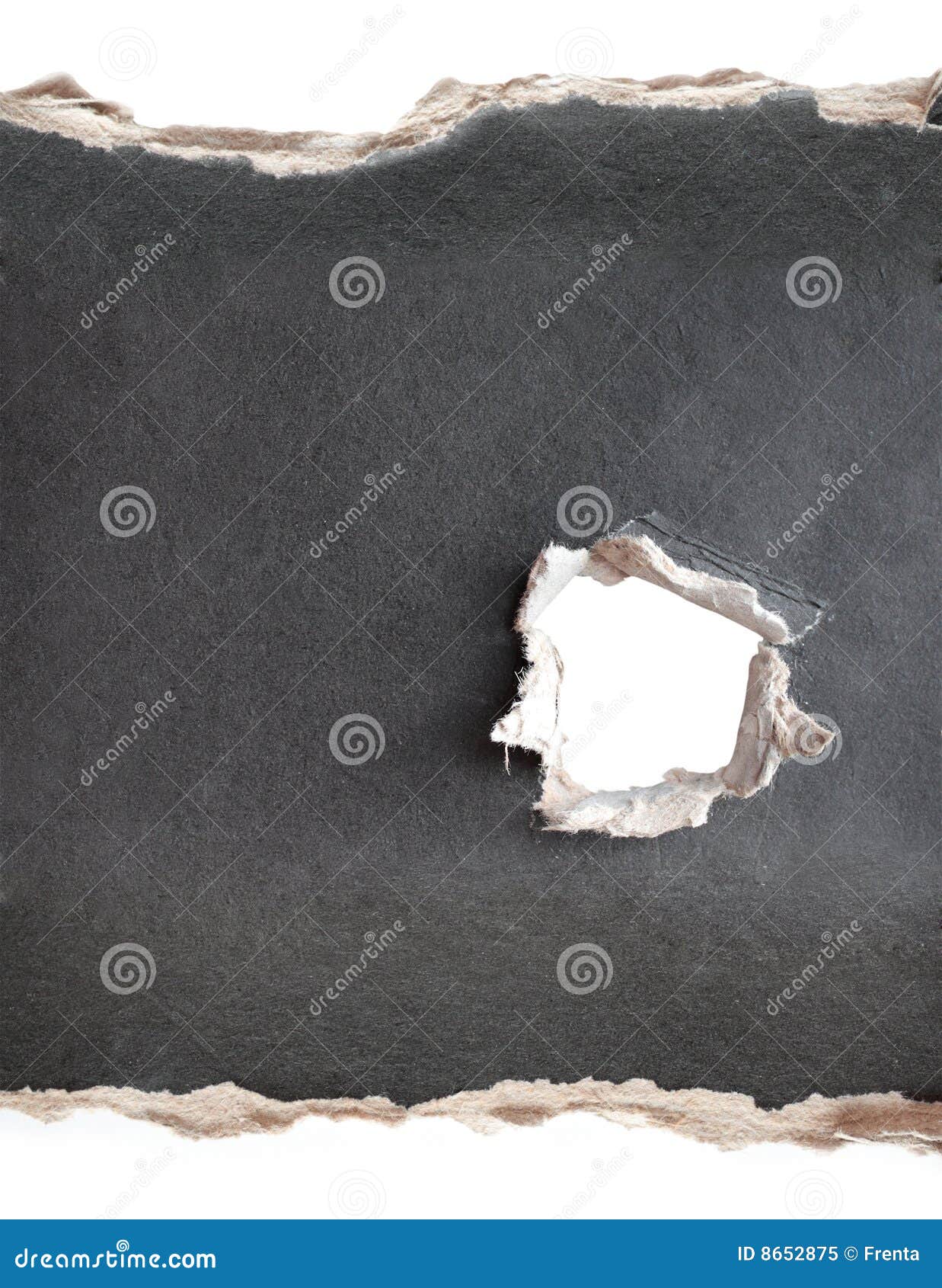 Hole with the Fragmentary Edges Stock Image - Image of damage, black ...