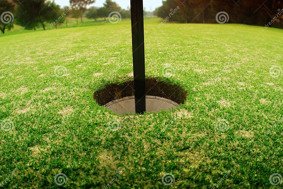 Hole in golf course stock image. Image of golf, spare - 6618291