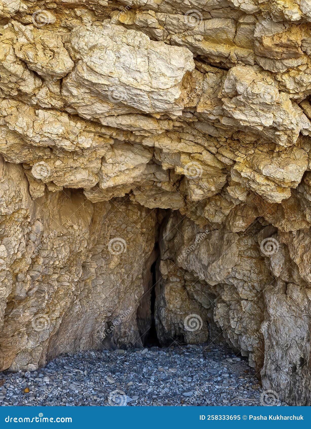 A Crack into Hell in the Rock in Greece Stock Image - Image of scenic ...