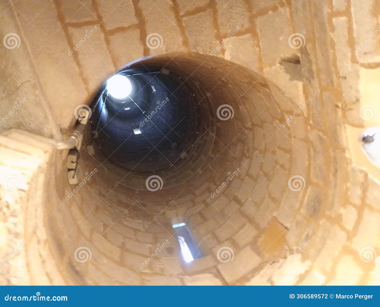 Hole of a Interior of a Old Tower Stock Photo - Image of hole, inter ...