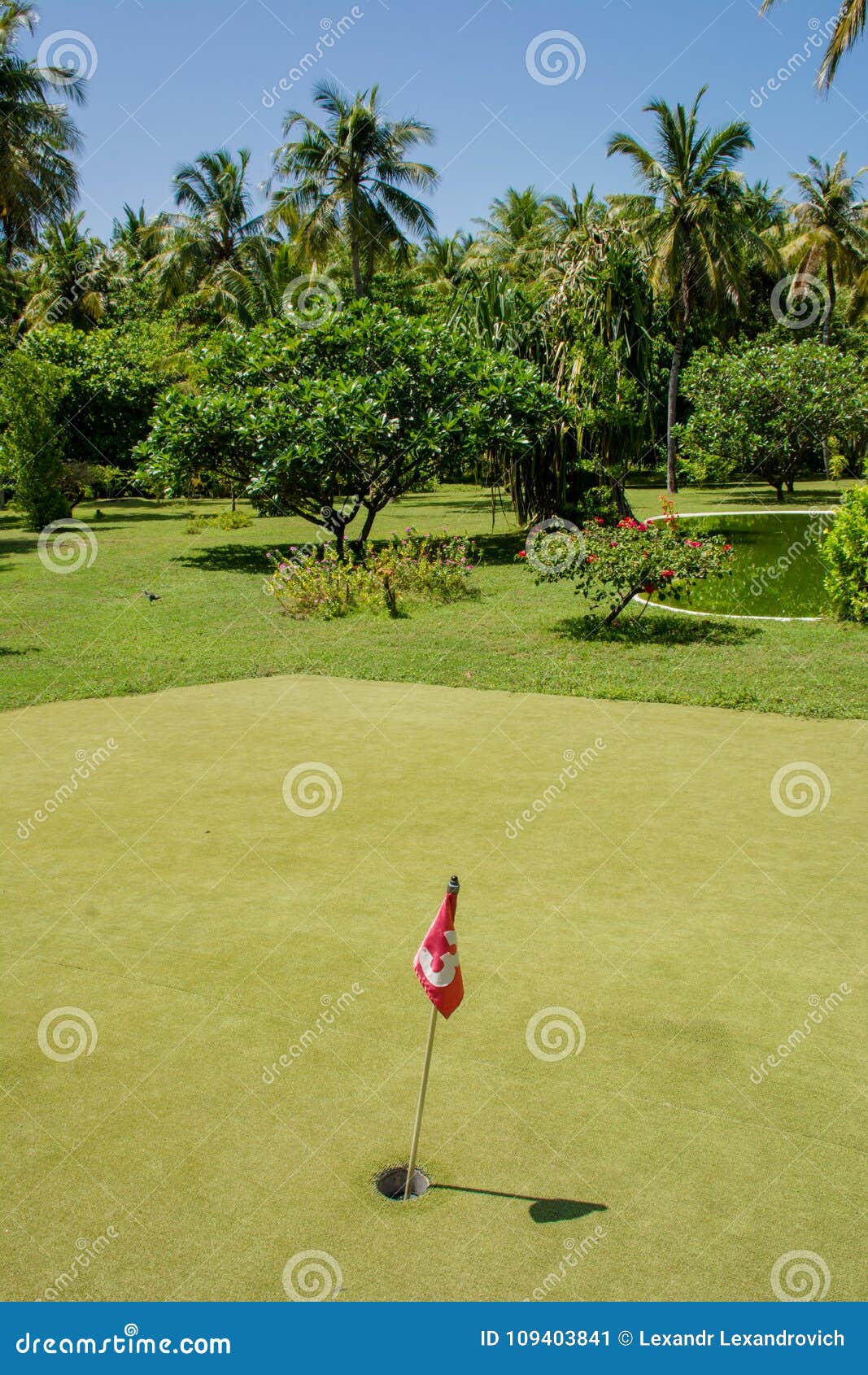 Hole Number 3 at the Mini Golf Field Stock Image - Image of amazing ...