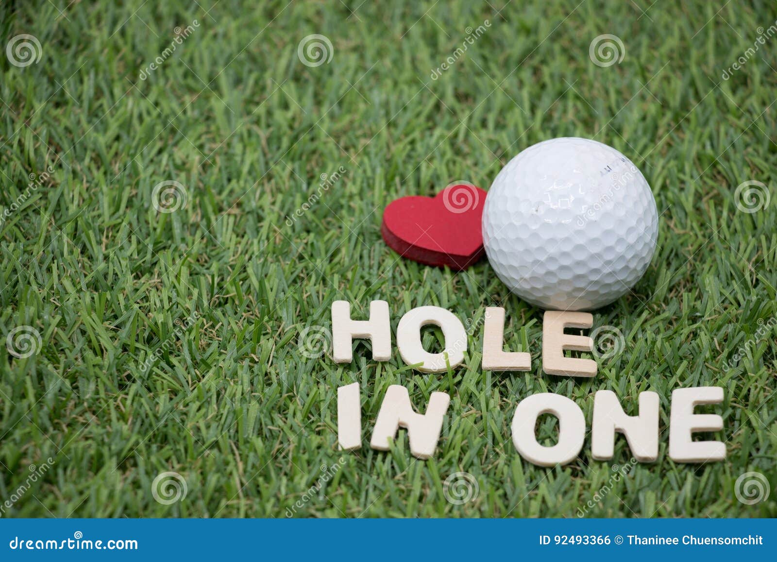 Hole in one golf stock photo. Image of closeup, hole - 92493366
