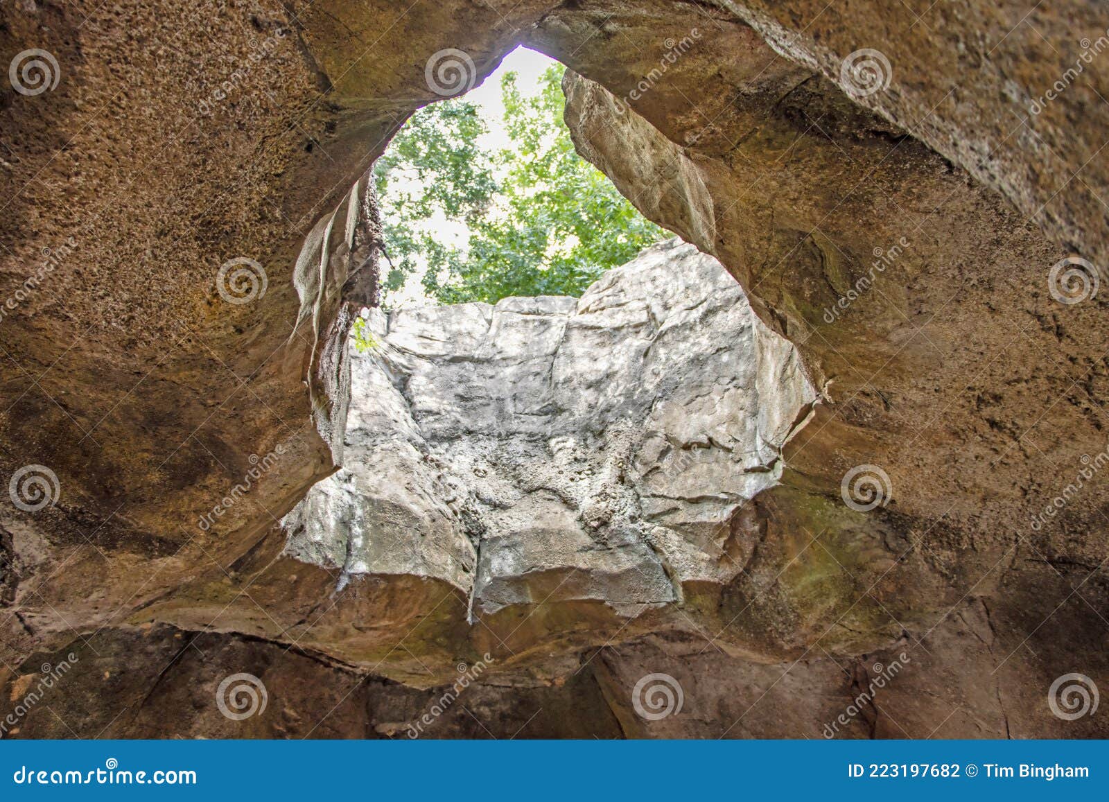 Hole Opened in Rock Formation Stock Photo - Image of rock, formation ...