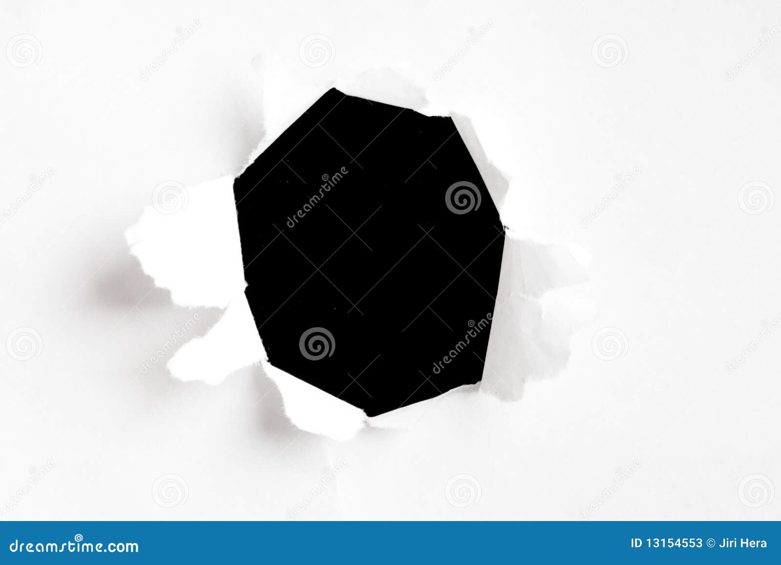 Hole in paper stock image. Image of abstract, damage - 13154553