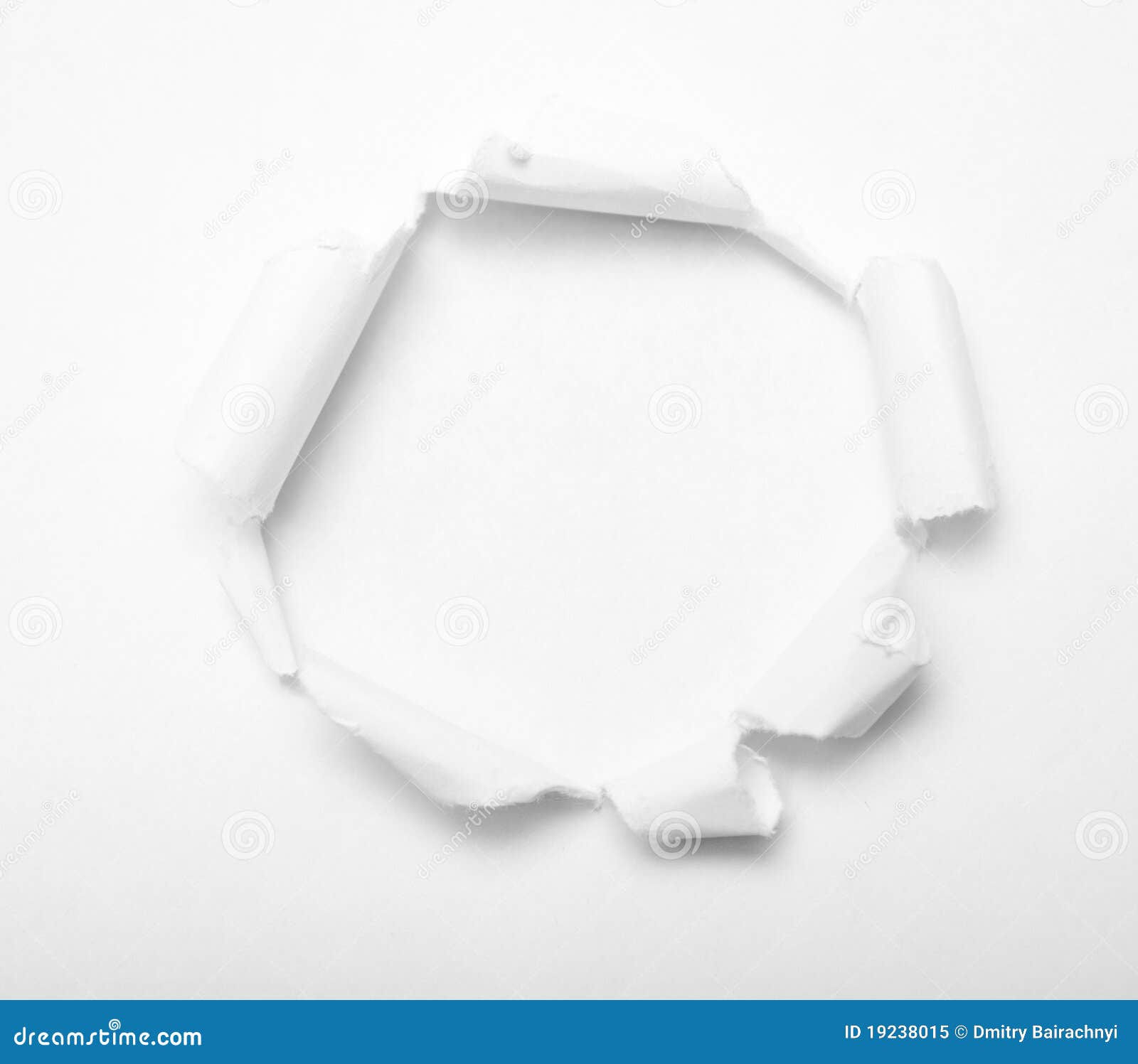 Hole In The Paper With Torn Sides.Symbo Rlecycle Logo Old Paper Royalty ...