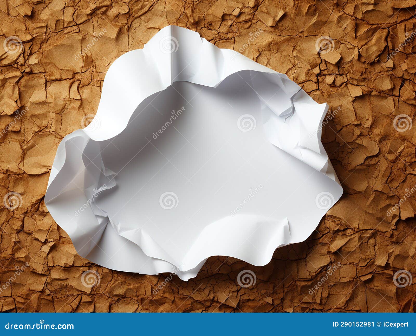 Hole in paper stock illustration. Illustration of blank - 290152981