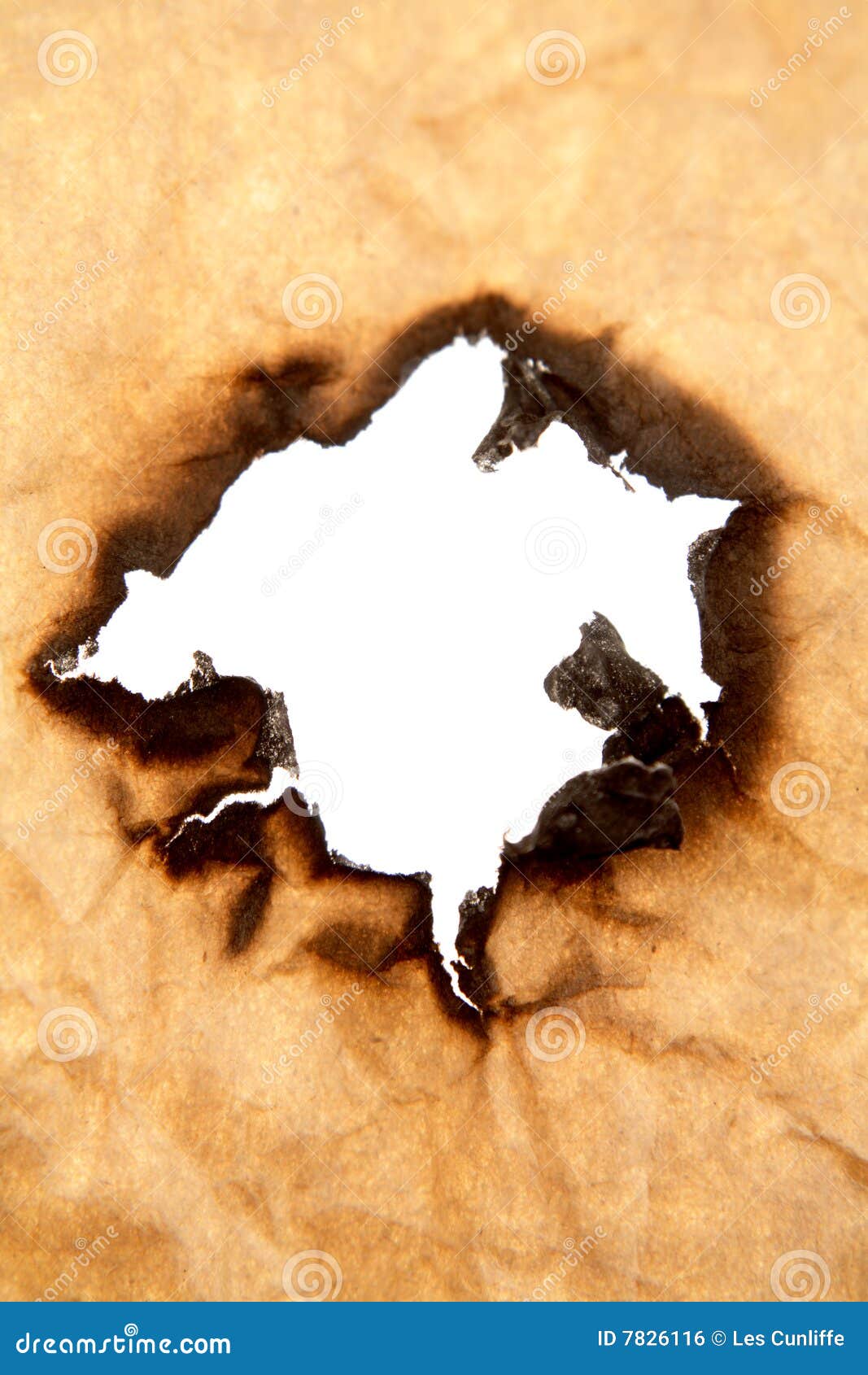 Hole paper stock photo. Image of macro, damaged, studio - 7826116