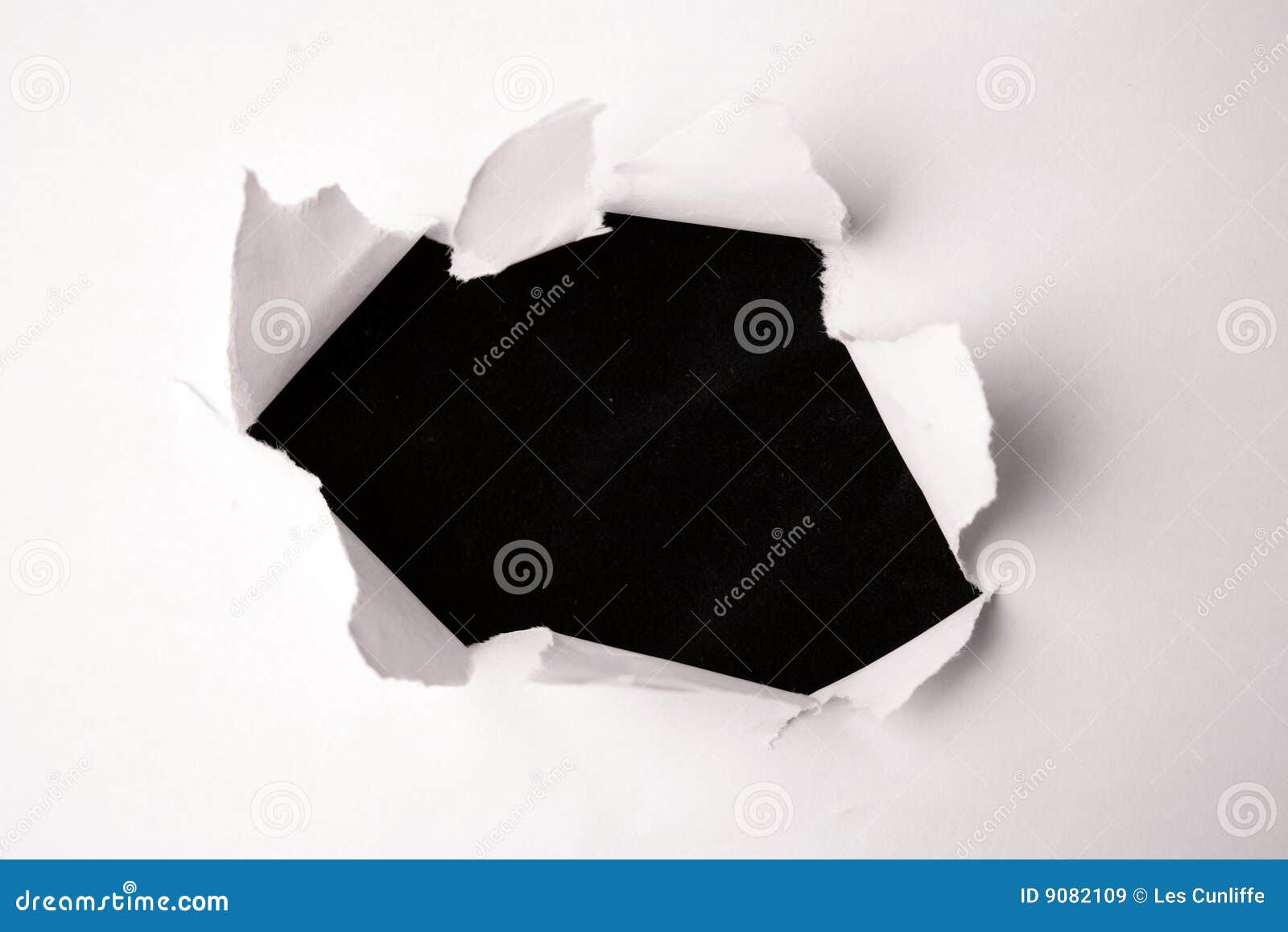 Hole in paper stock image. Image of shot, black, sheet - 9082109