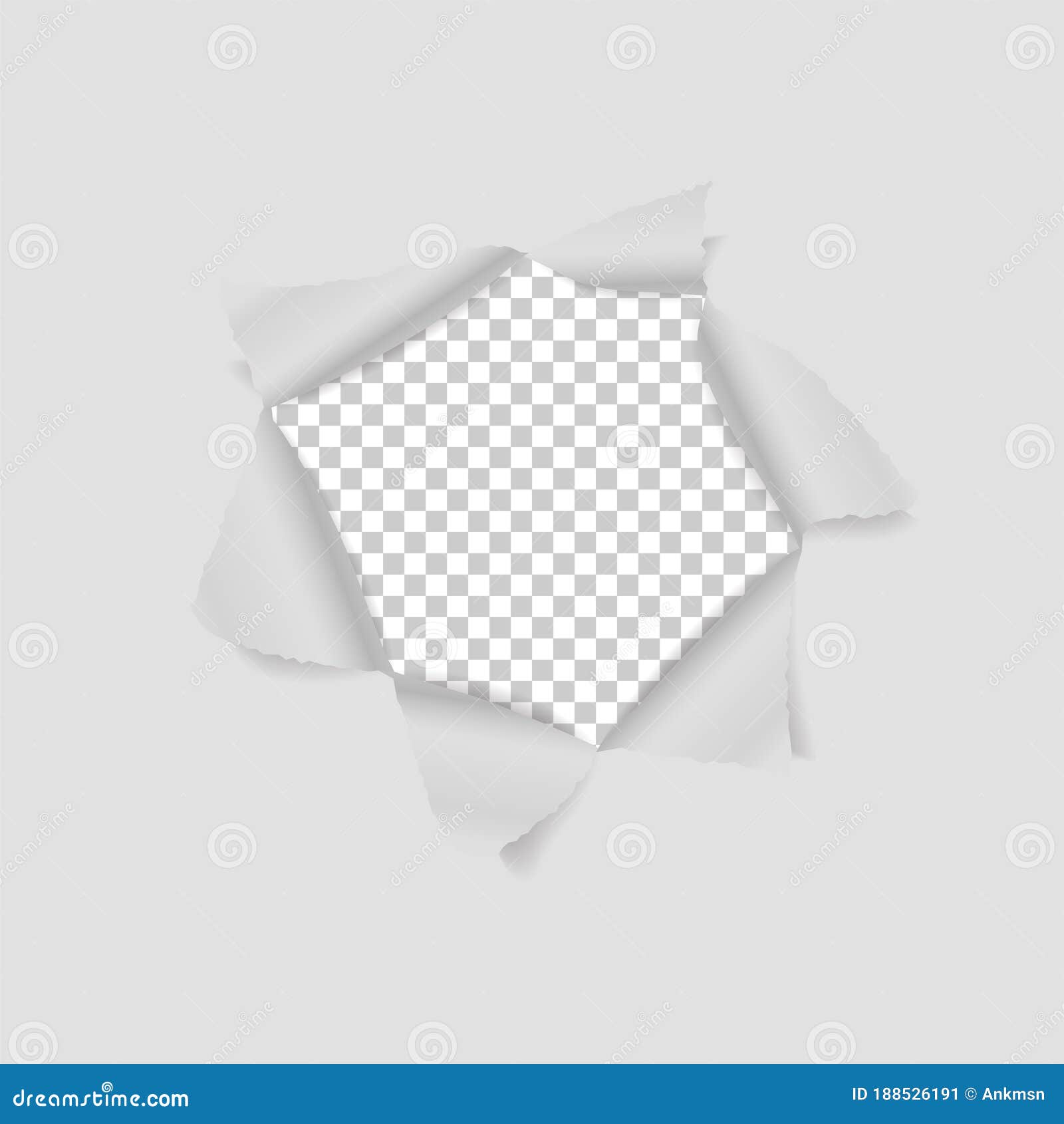 Hole in the Paper. Template for Creative Design Stock Vector ...