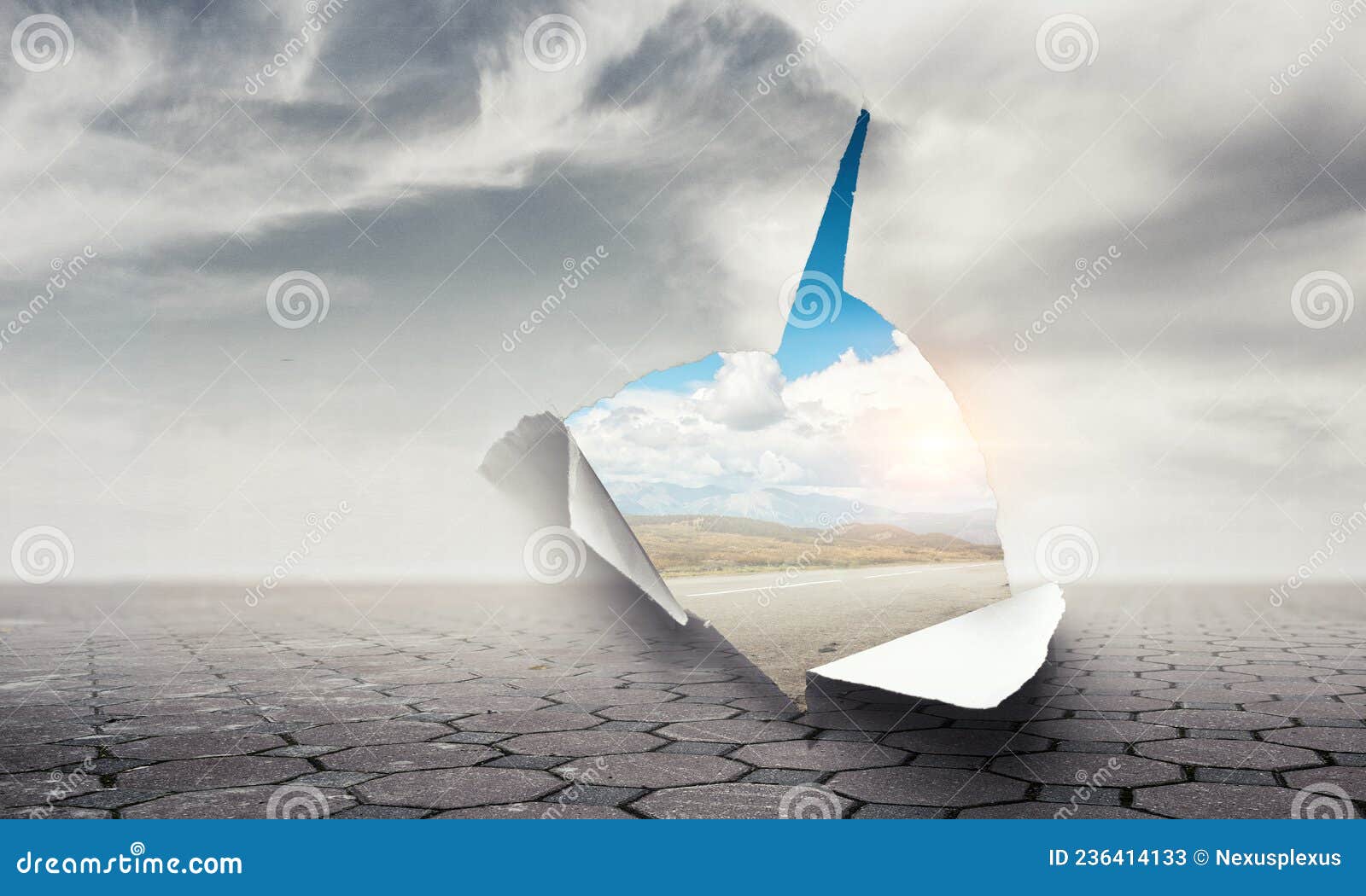 Hole in Paper on White Background Stock Image - Image of sheet, space ...