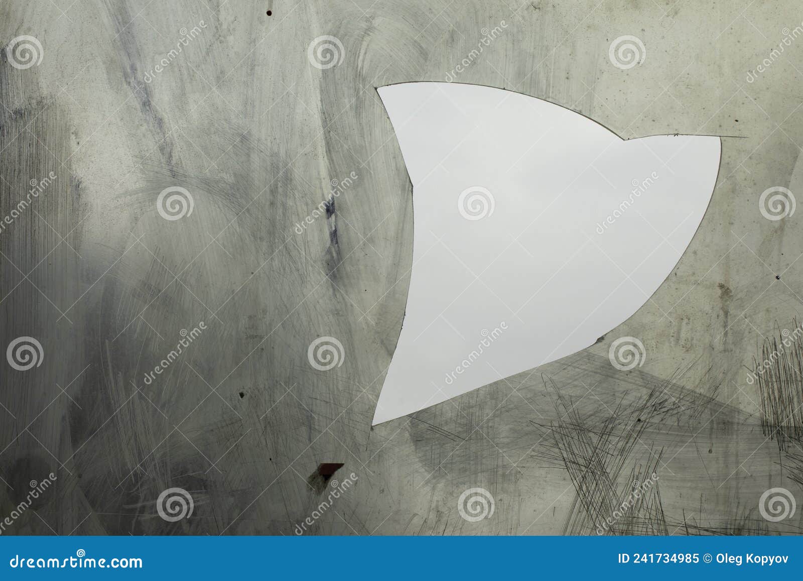 Hole in Plastic. Shard of Glass Stock Image - Image of carrier ...