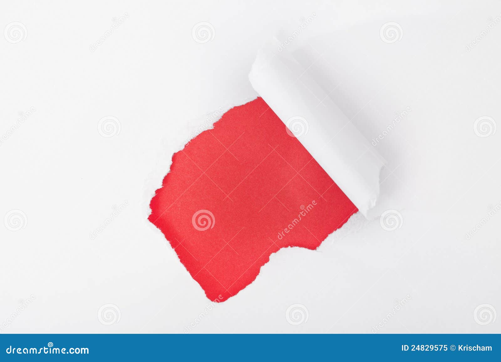 Hole ripped in paper stock image. Image of hole, damage - 24829575