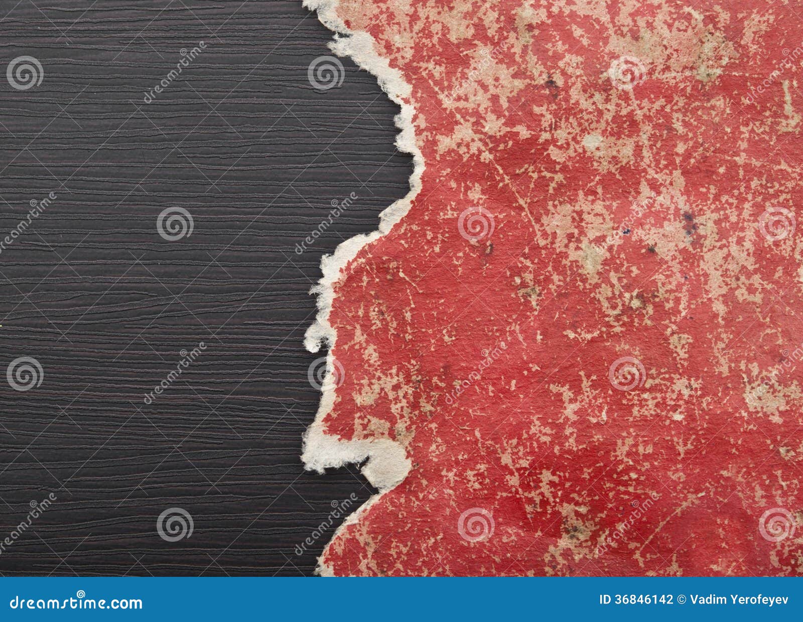 Hole ripped in red paper stock photo. Image of wooden - 36846142