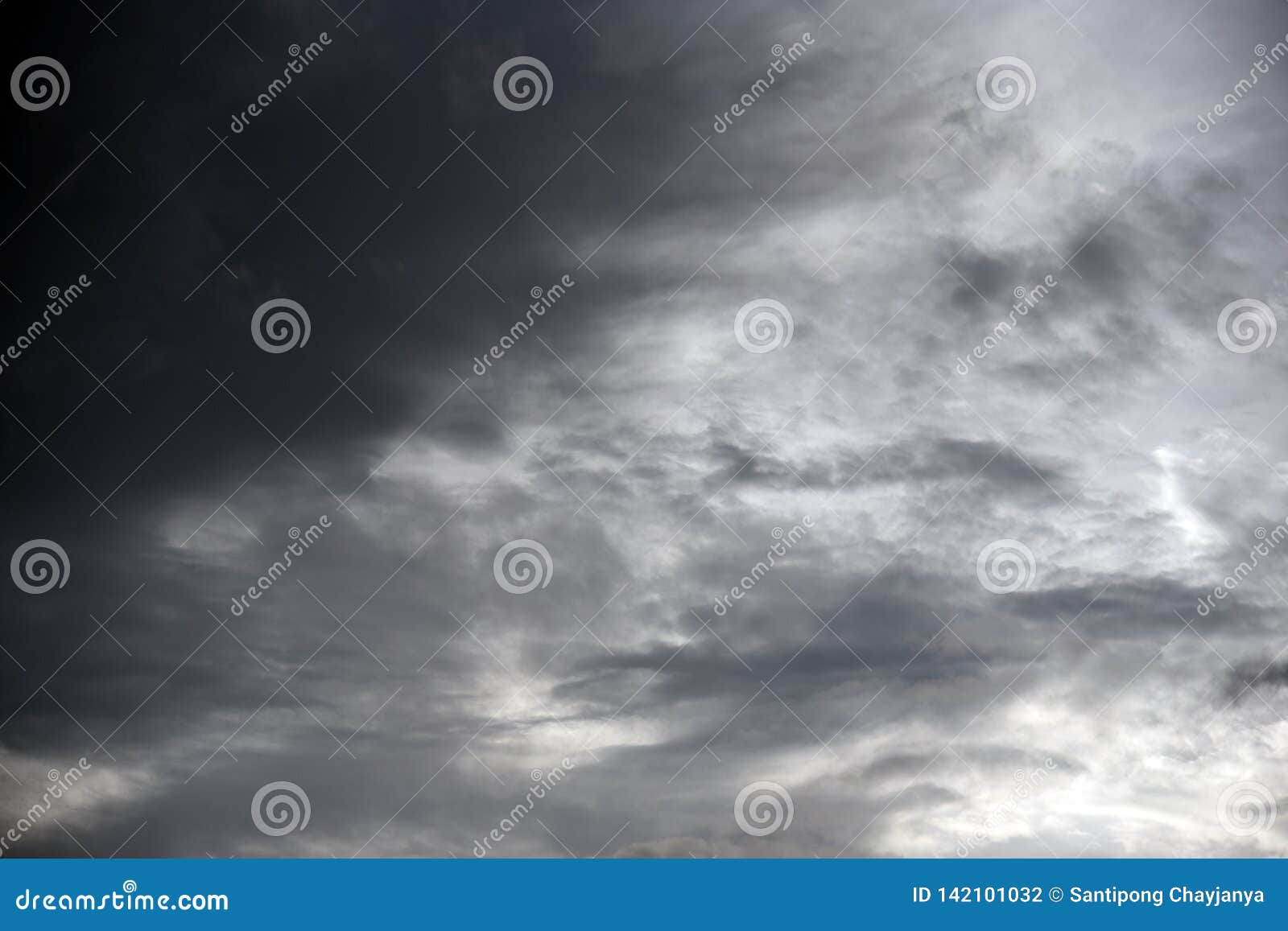 Hole of the Sky in the Dark Storm Clouds. Symbol of the Struggle of ...