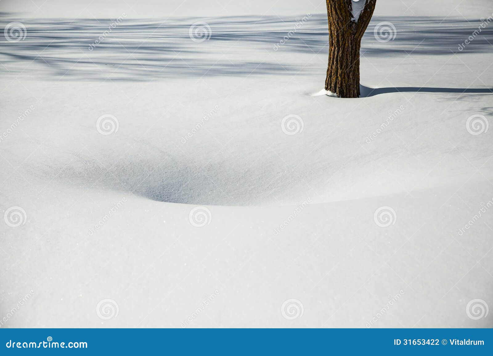 The hole in the snow field stock photo. Image of snowflake - 31653422