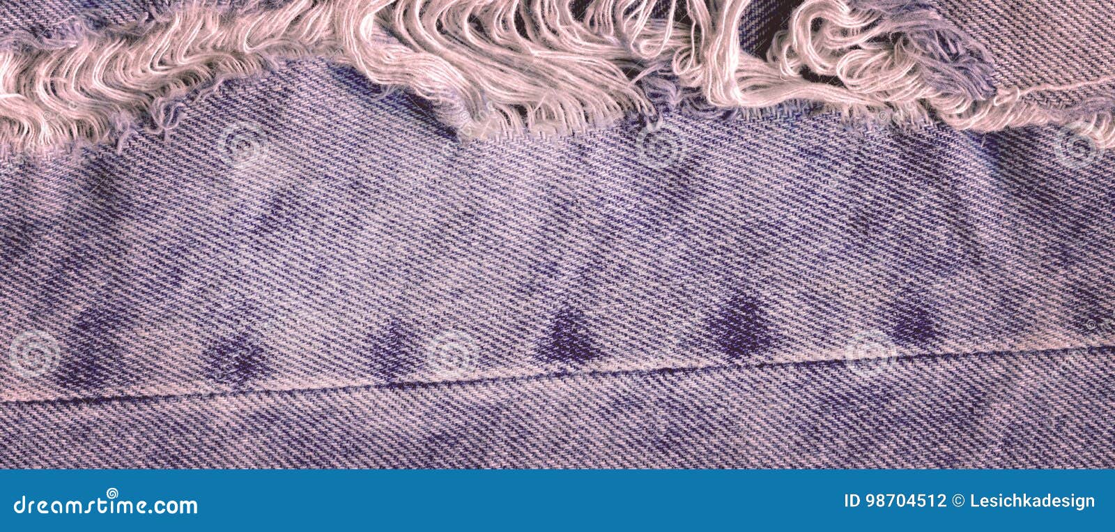 Hole and Threads on Denim Jeans Stock Photo - Image of country, jean ...