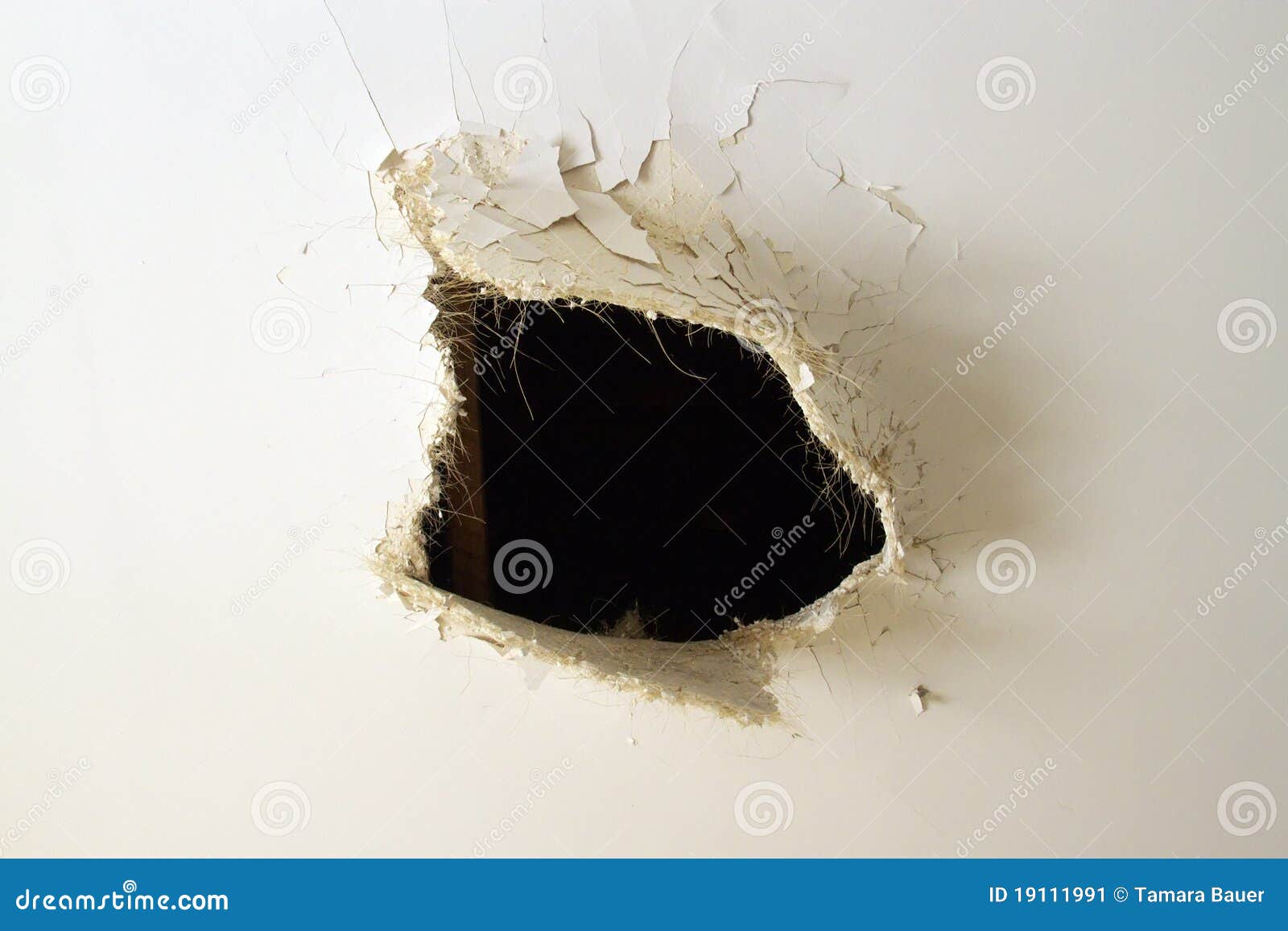 Hole in wall stock image. Image of background, danger - 19111991