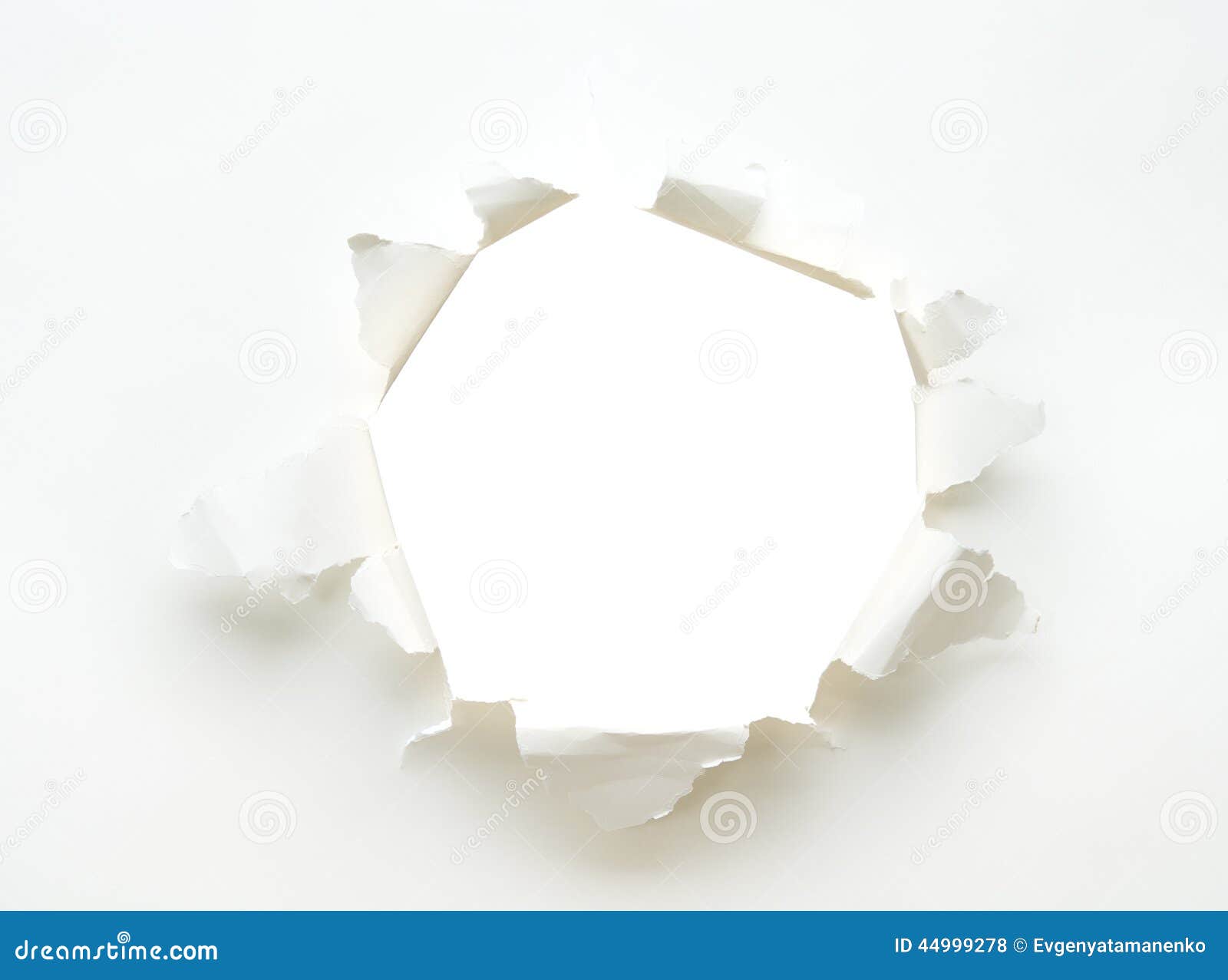 Hole White Empty Paper Poster Stock Photo - Image of cracked, paper ...