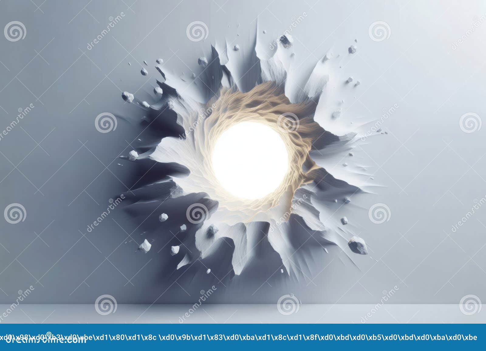 Hole in the White Wall Light from the Hole Abstract Background. Ai ...