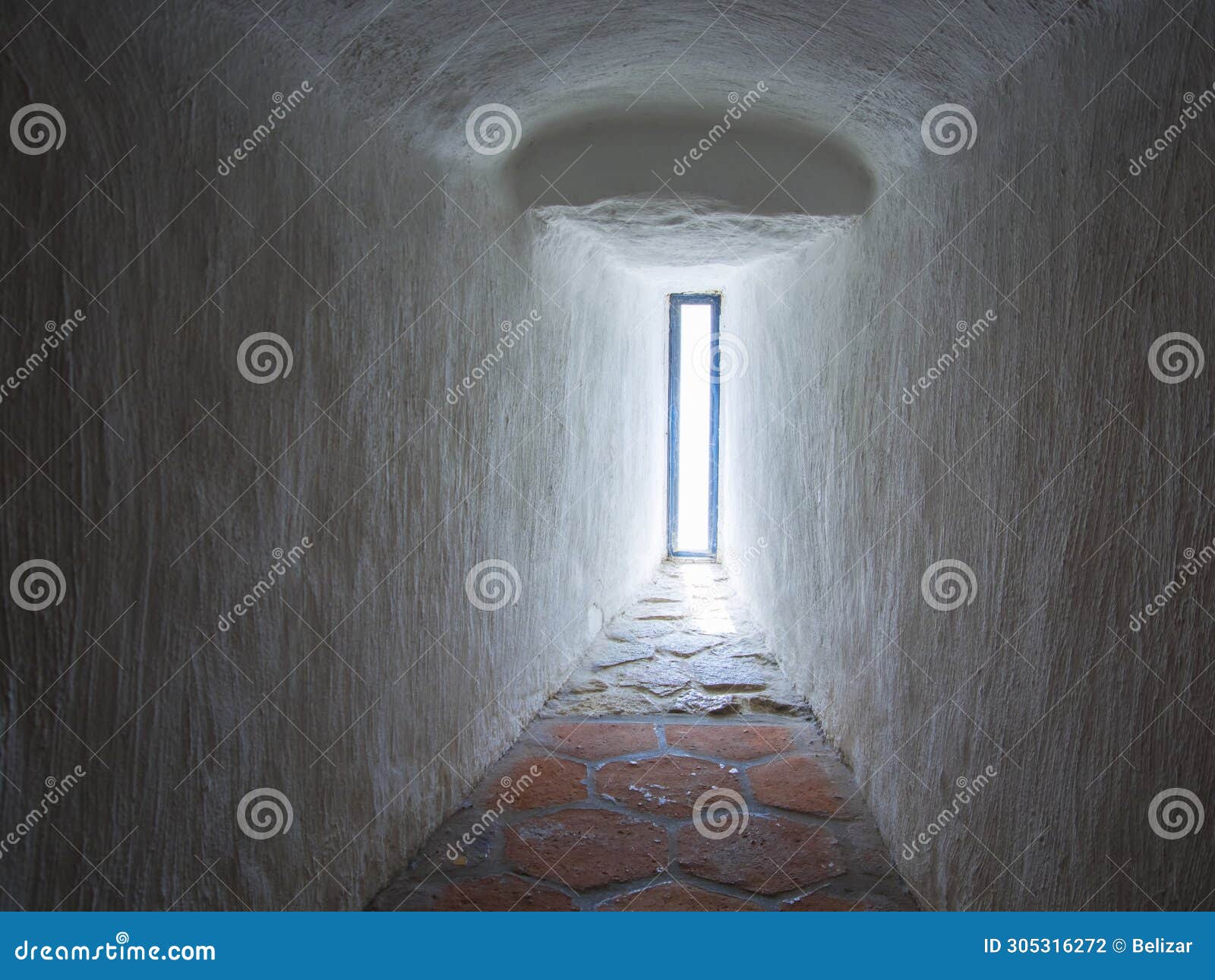 Hole Window in the Medieval Fire Tower in Sopron Stock Photo - Image of ...