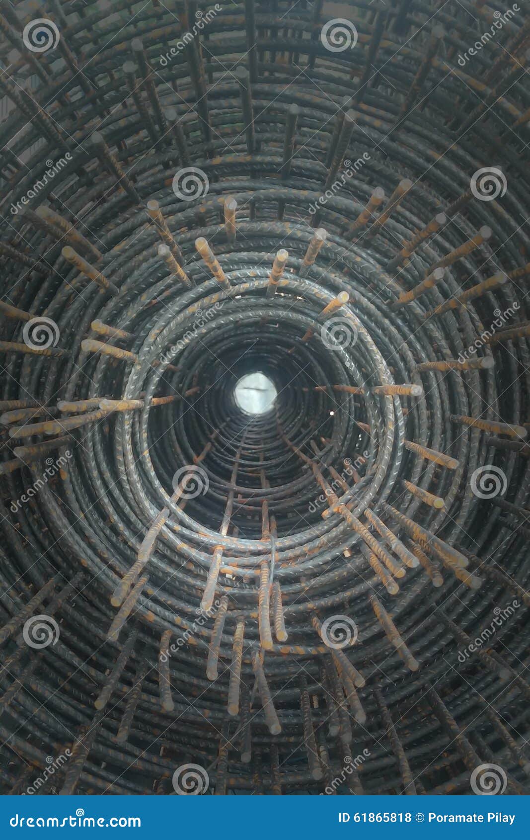 Hole of wire roll stock photo. Image of engineer, rust - 61865818