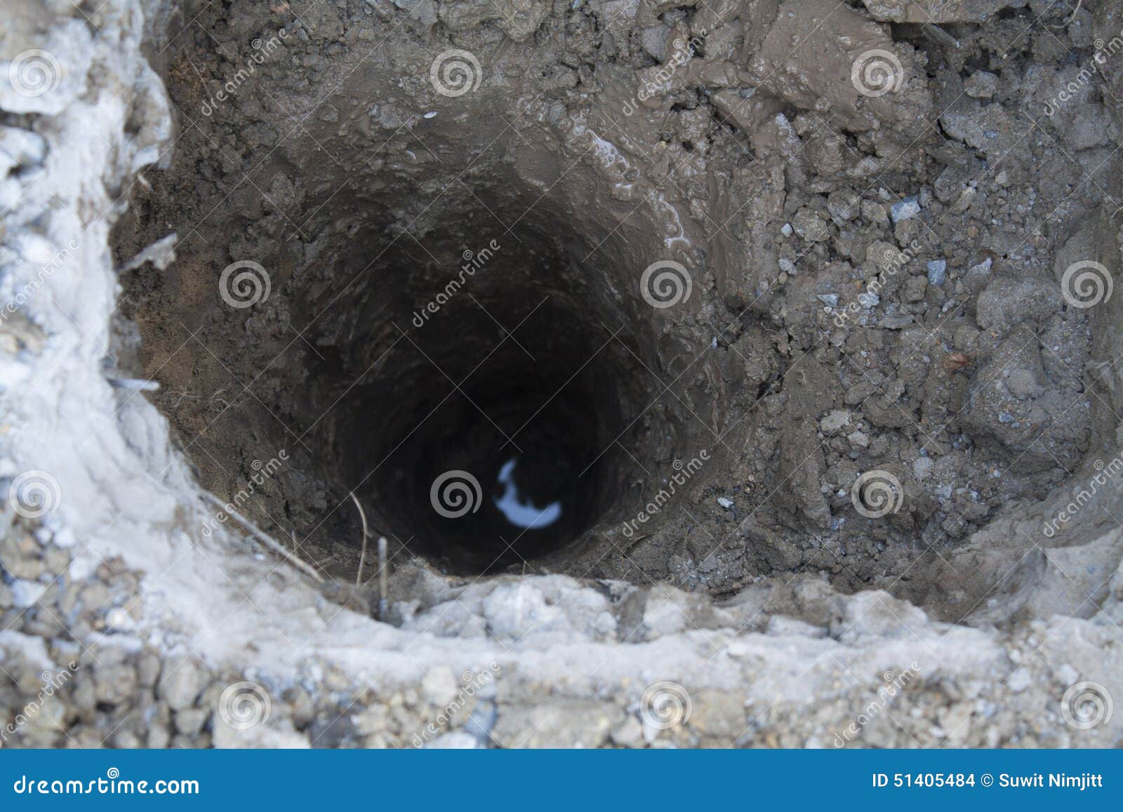 Holes ground stock photo. Image of white, dirt, round - 51405484