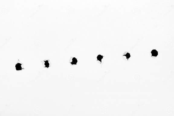 Holes on paper stock photo. Image of danger, copy, blank - 4934640
