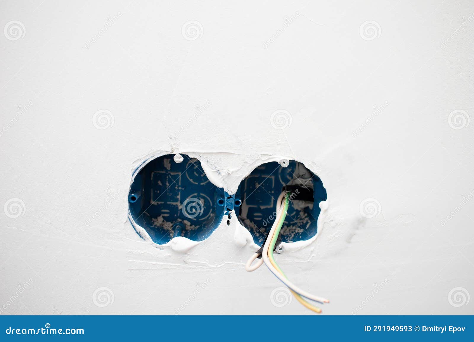 Holes For The Electrical Outlets In Structural Insulated Panel. Stock ...