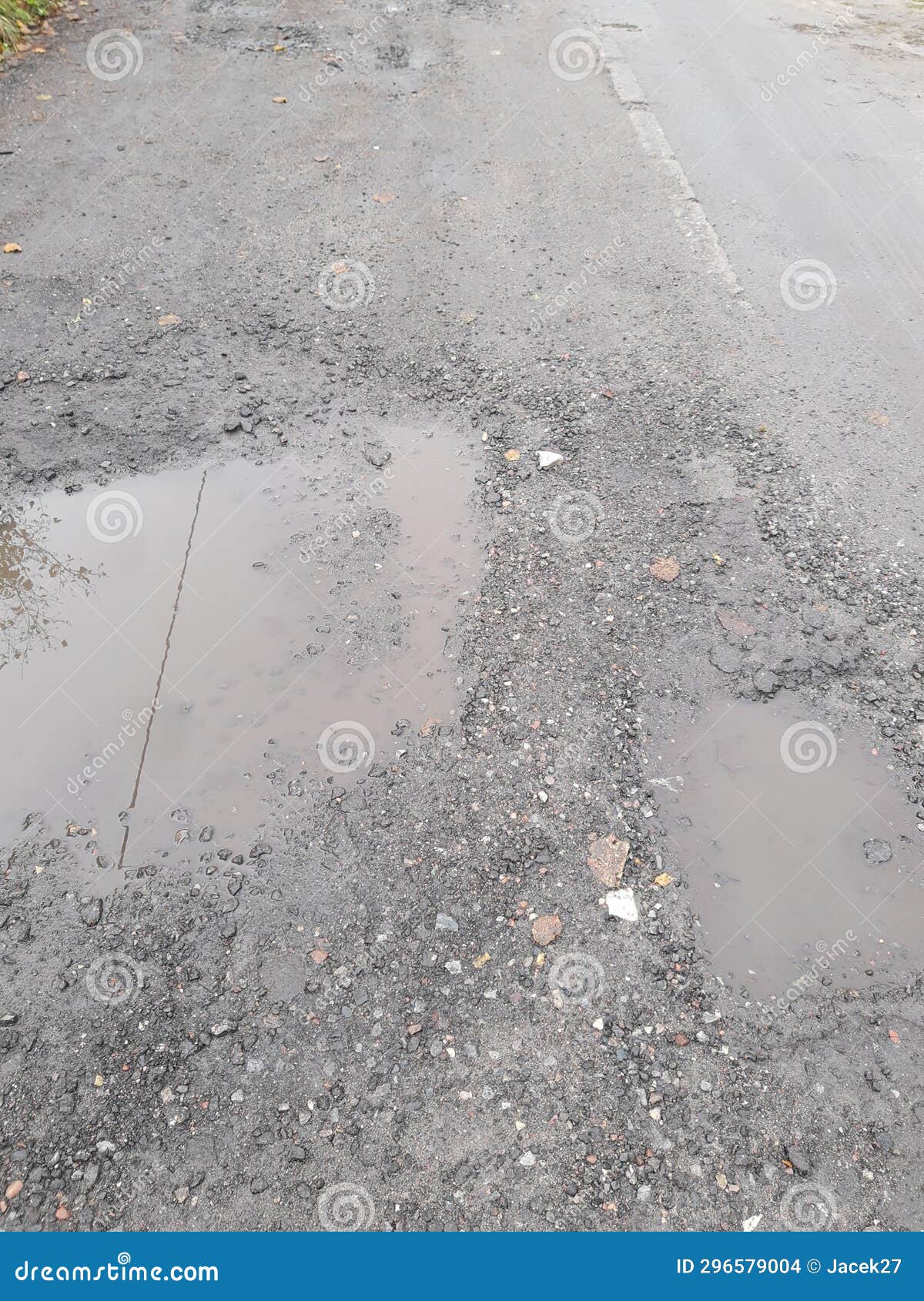 Holey non-asphalt road stock photo. Image of lane, flooring - 296579004