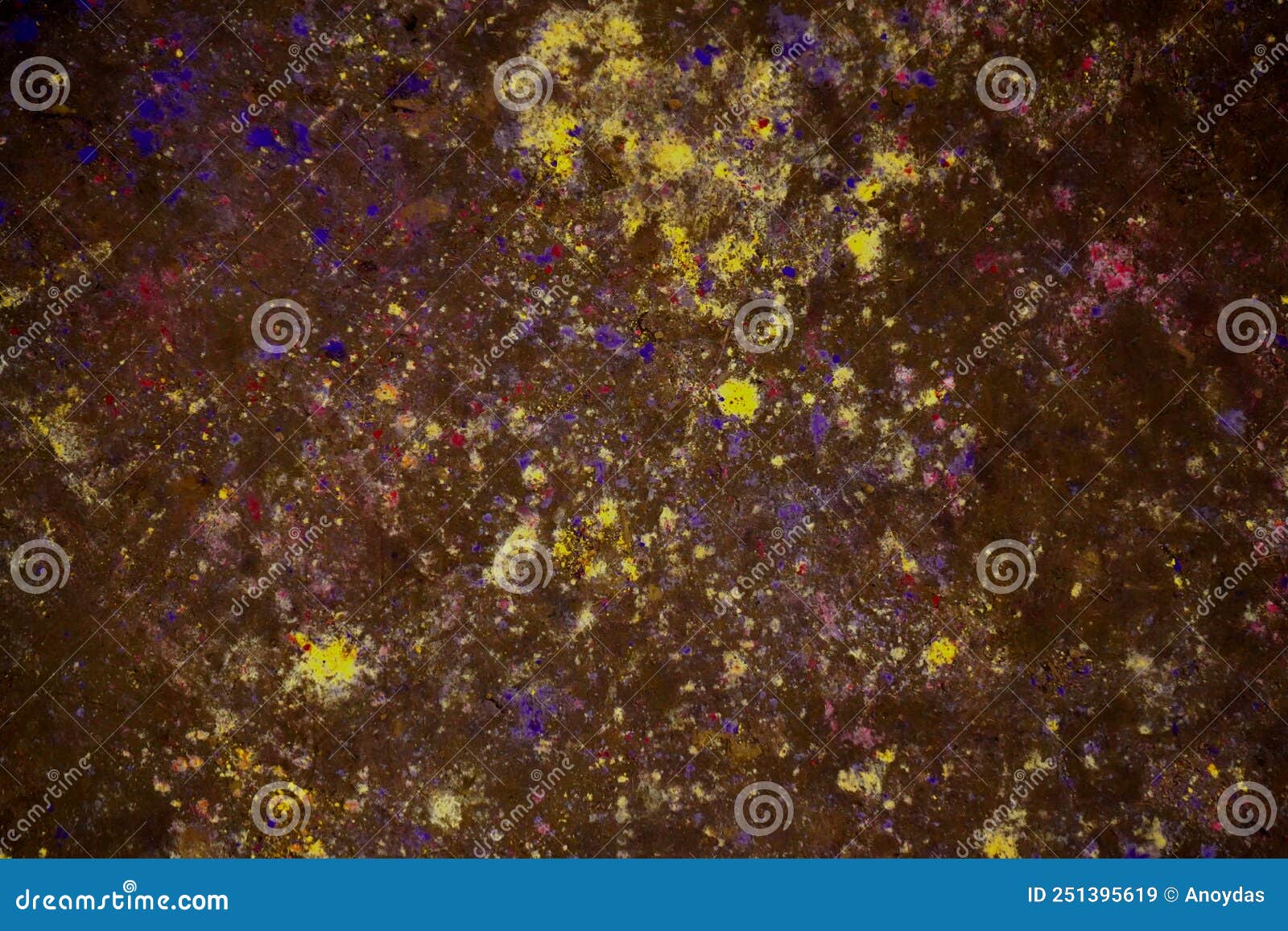 Holi Color Splash in Mud Texture Background Stock Image - Image of ...