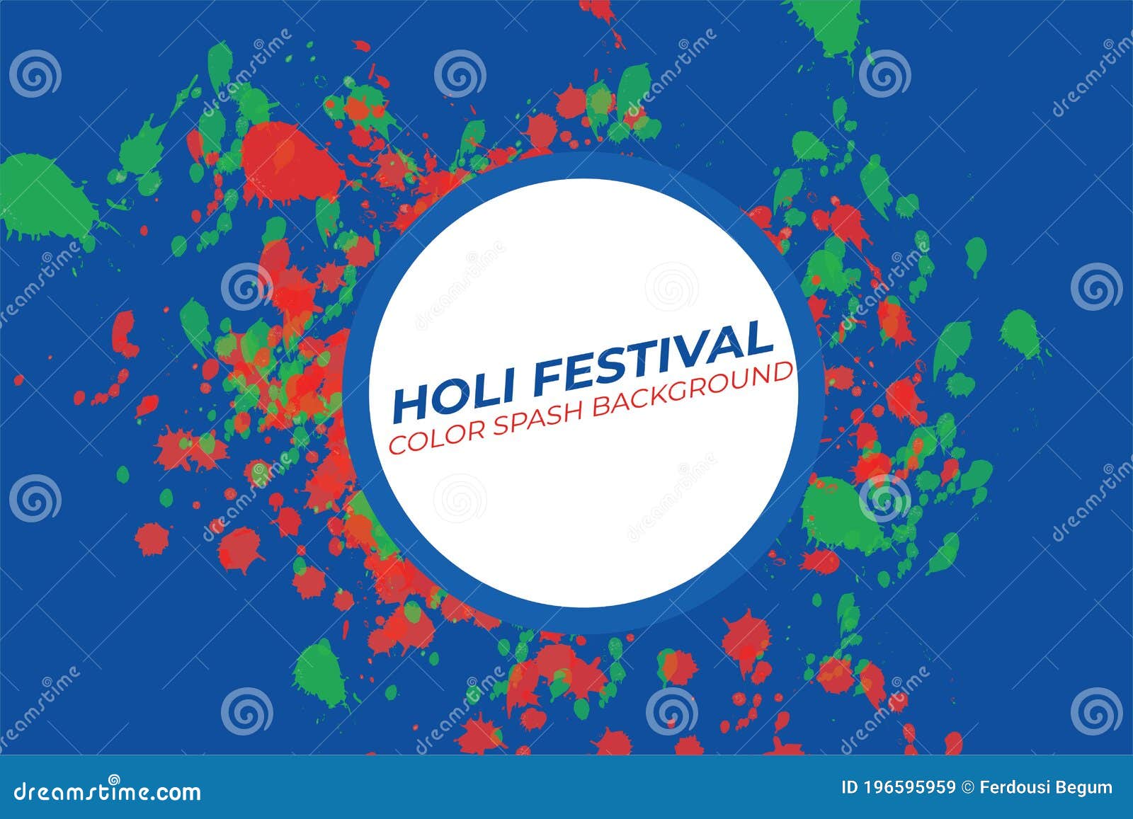 Holi Festival Color Splash Background Stock Vector - Illustration of ...