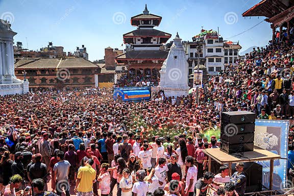 Holi Festival 2013 Kathmandu Nepal Editorial Stock Image Image Of