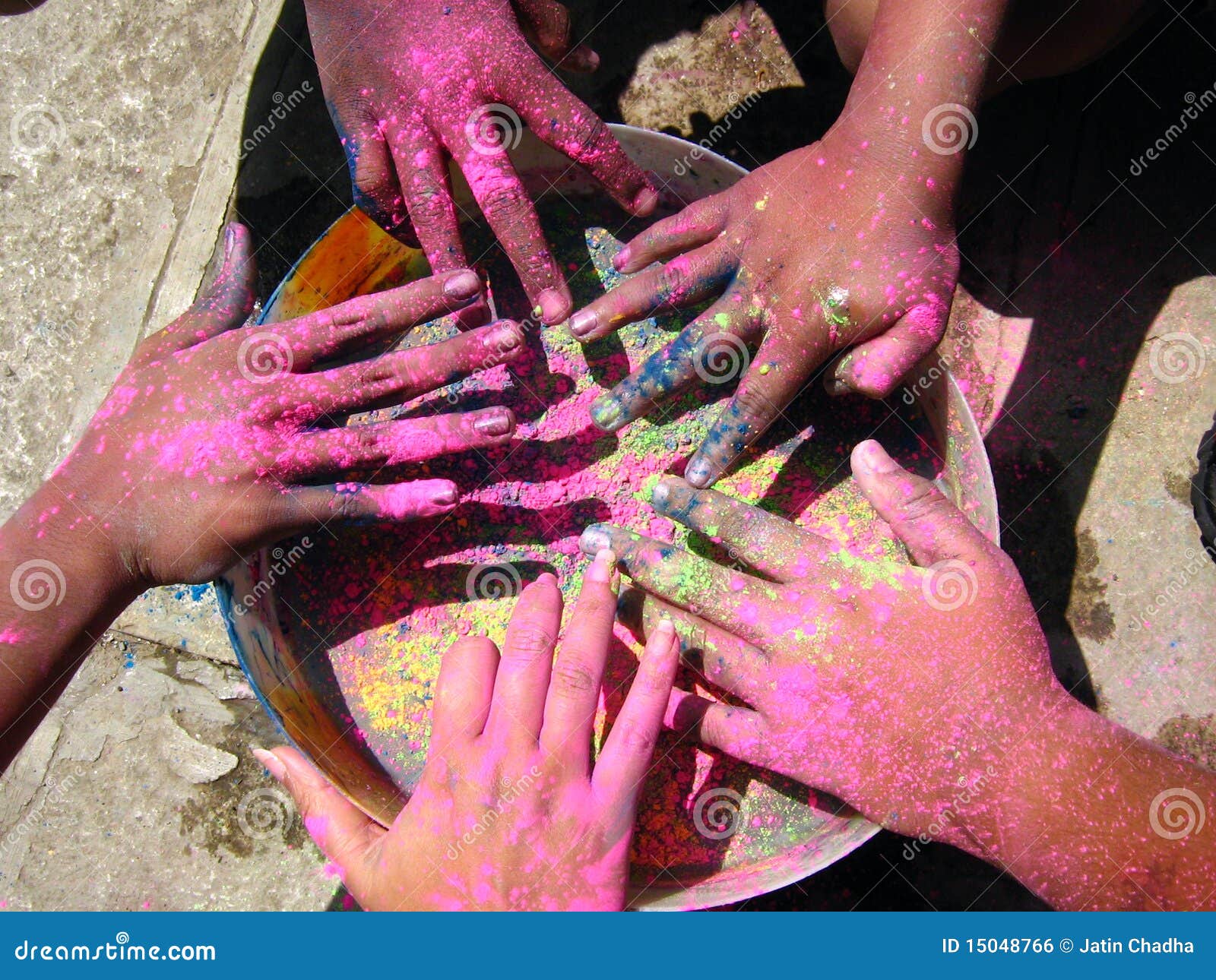 Holi Hands stock photo. Image of hand, traditional, colourful - 15048766