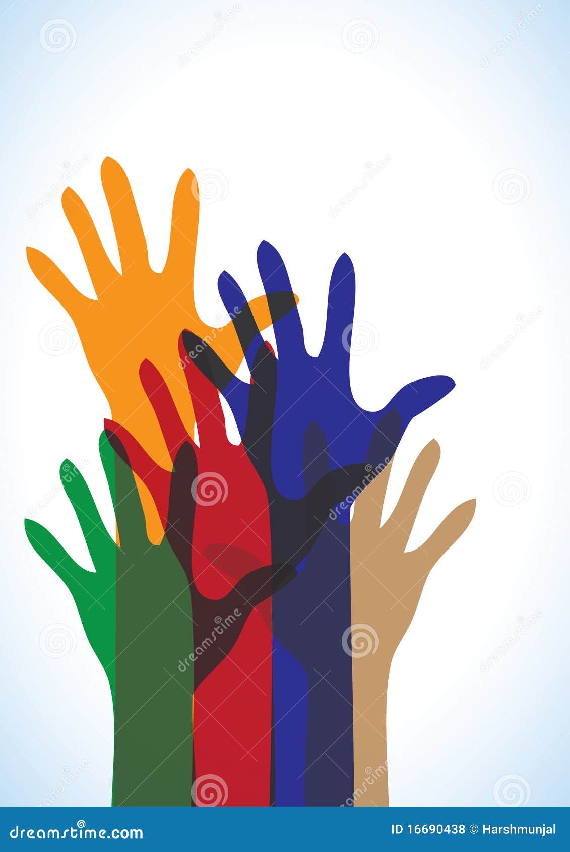 Holi - Vector Colorful Human Hands Stock Vector - Illustration of needy ...