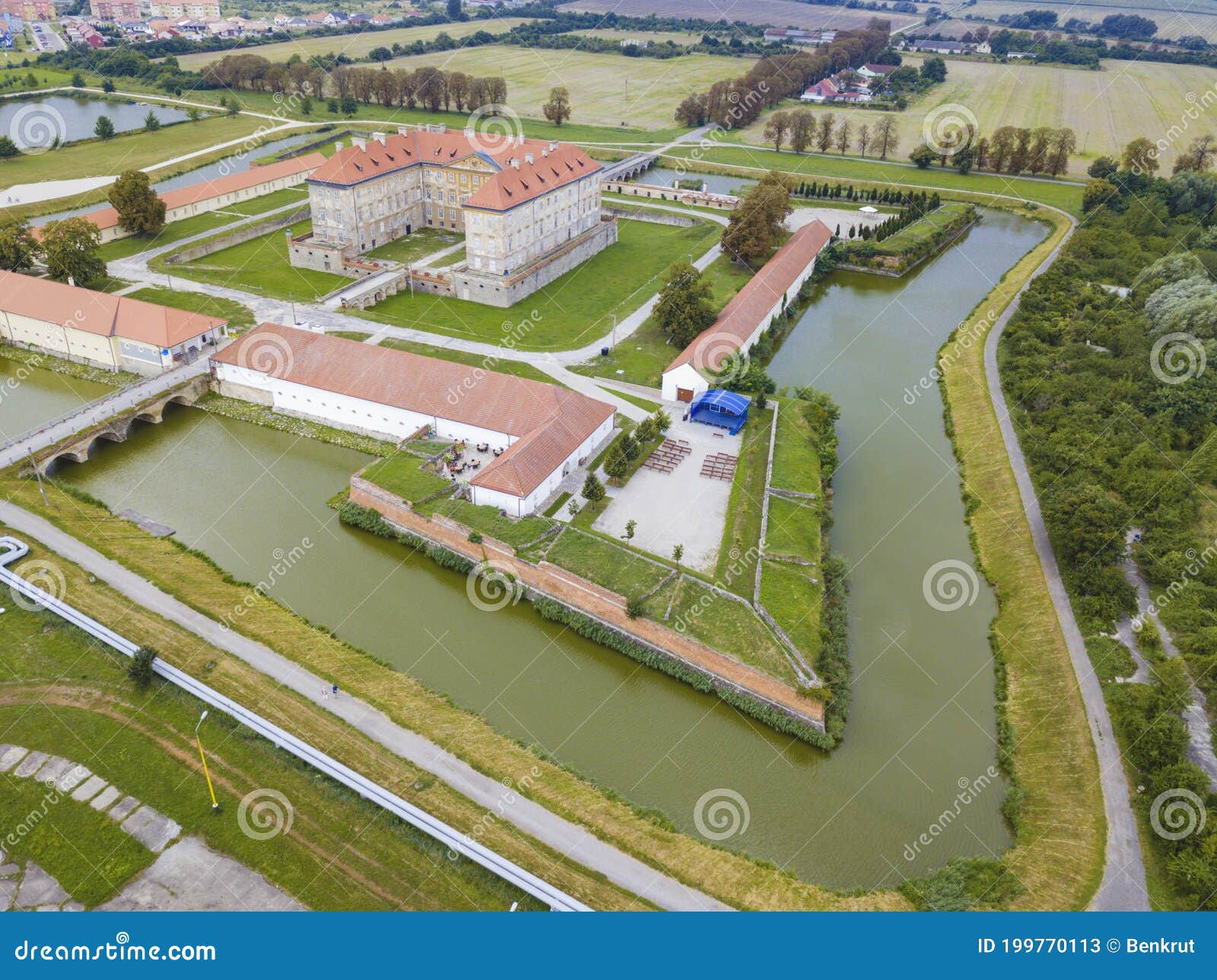 Holic castle in Slovakia stock image. Image of nature - 199770113