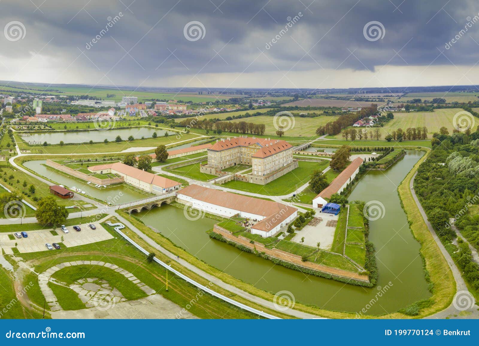 Holic castle in Slovakia stock photo. Image of wall - 199770124