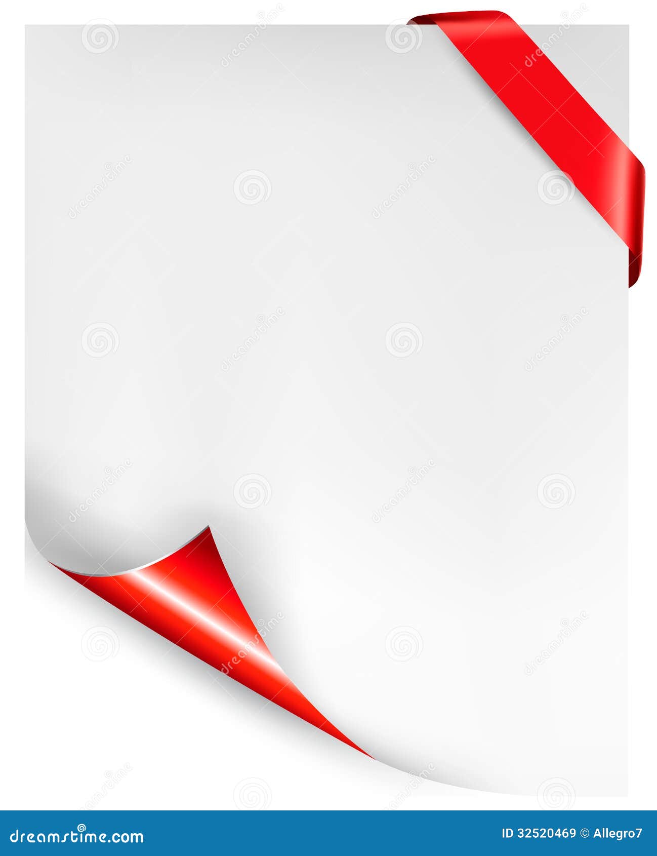 Holiday Background with Red Ribbon Stock Vector - Illustration of ...