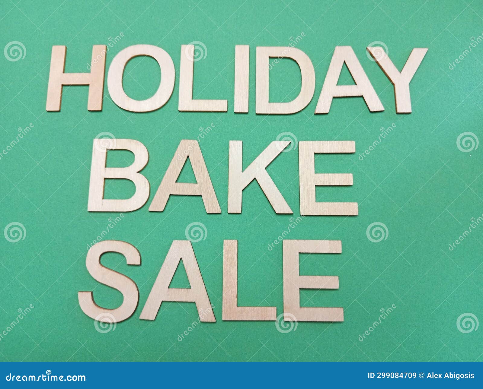 Holiday bake sale sign stock illustration. Illustration of text - 299084709